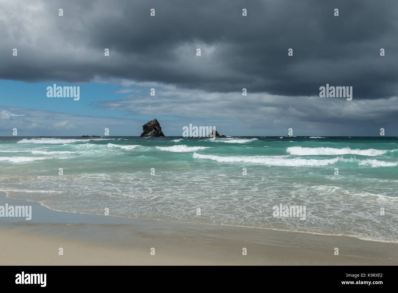 Ocean view over Sandfly Bay, Dunedin, New Zealand's South Island Stock ...
