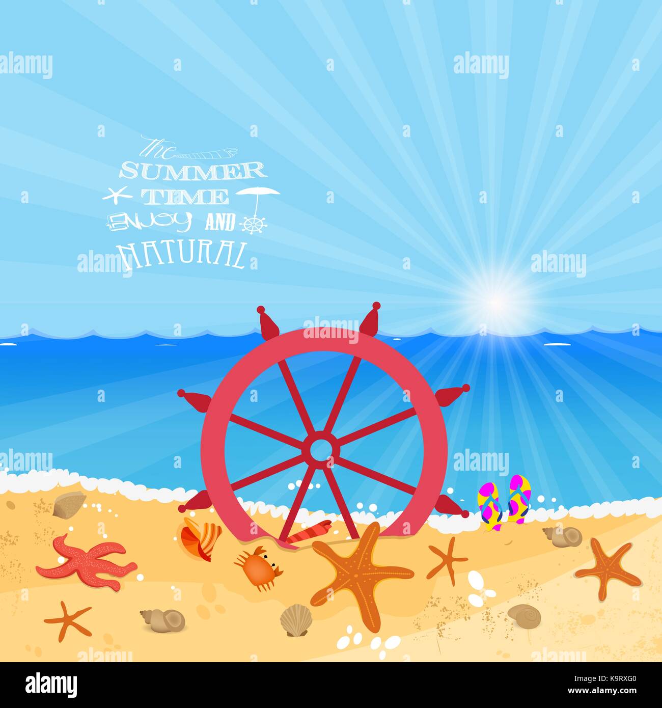 Enjoy holiday text on Stock Vector Images - Alamy