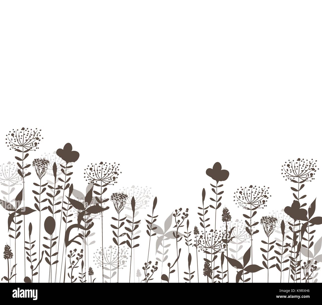 Stalks black background Stock Vector Images - Alamy