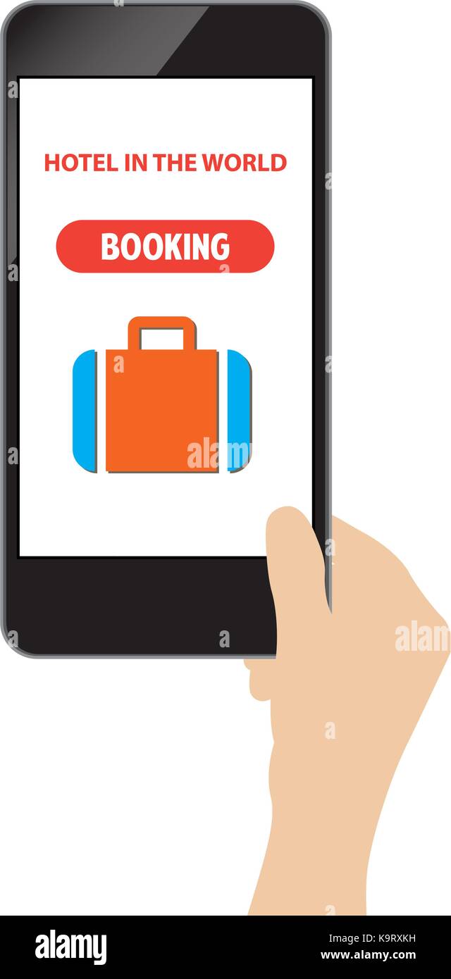 Online shopping booking online Stock Vector Images - Alamy