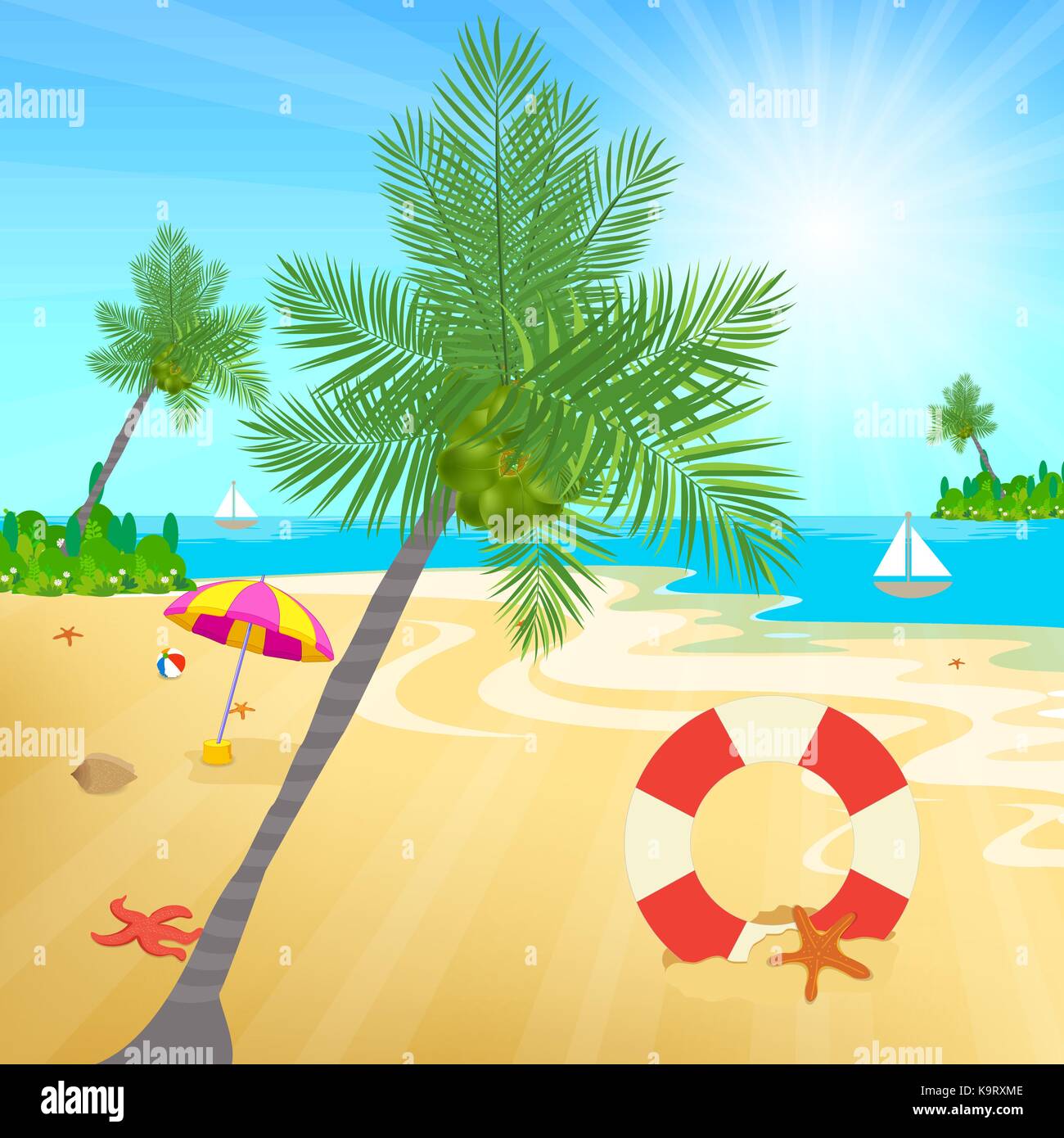 Sea and shore Stock Vector Images - Alamy