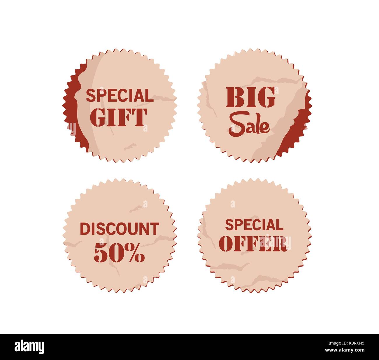 Vintage labels satisfaction hi-res stock photography and images - Alamy