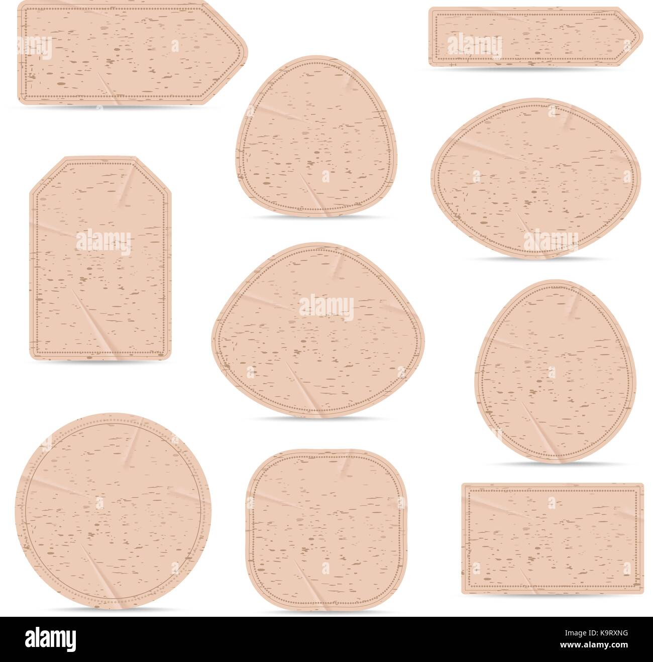 cardboard paper labels Stock Vector Image & Art - Alamy