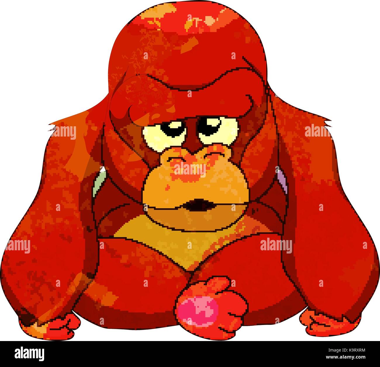 watercolor jocko isolated on white background Stock Vector Image & Art ...