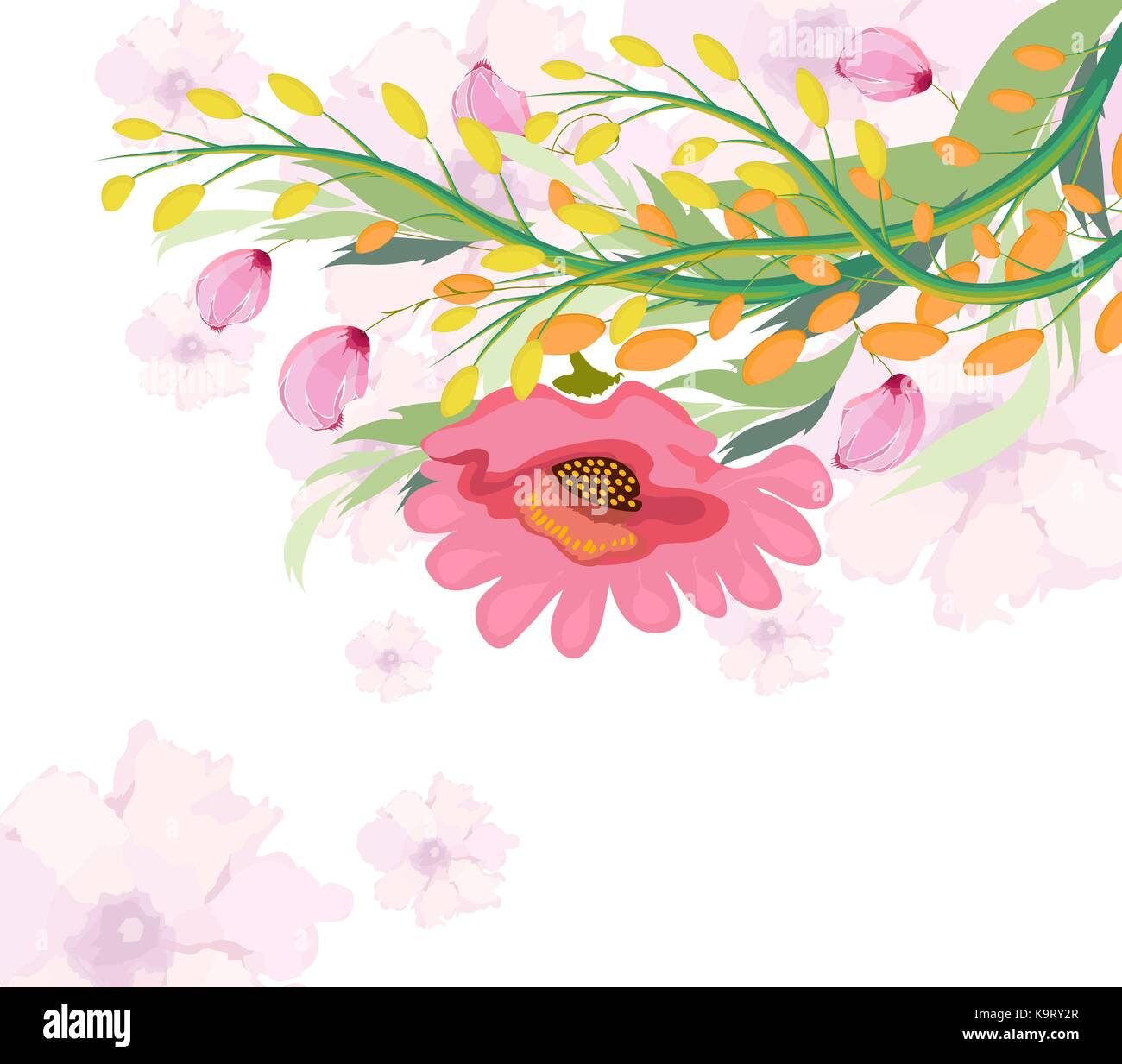 Fuchsia wallpaper Stock Vector Images - Alamy