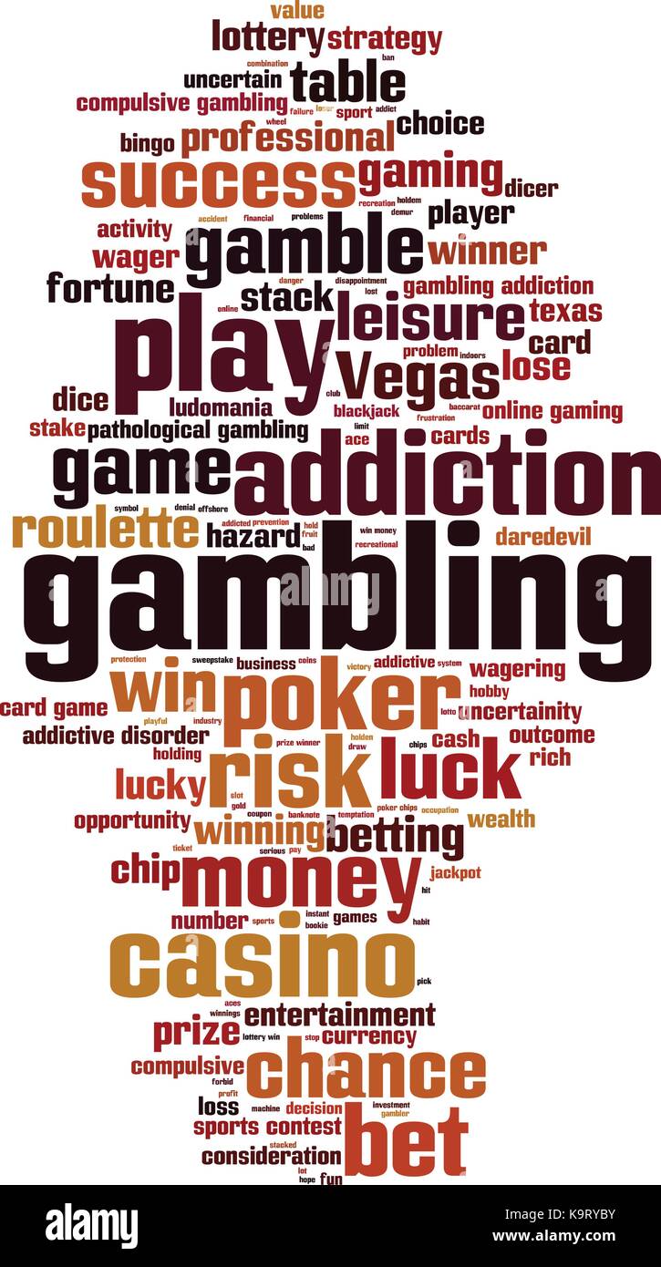 Gambling word cloud concept. Vector illustration Stock Vector Image ...