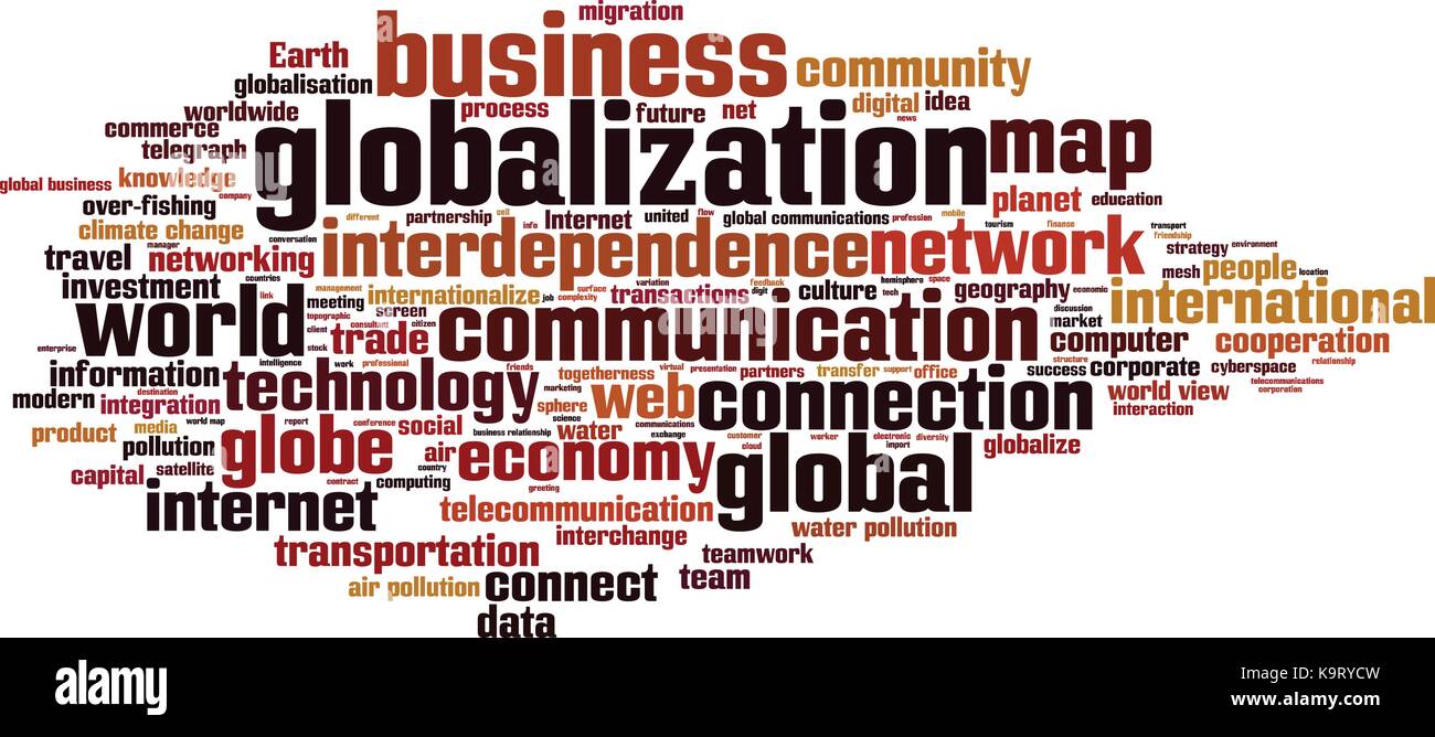 Globalization word cloud concept. Vector illustration Stock Vector ...