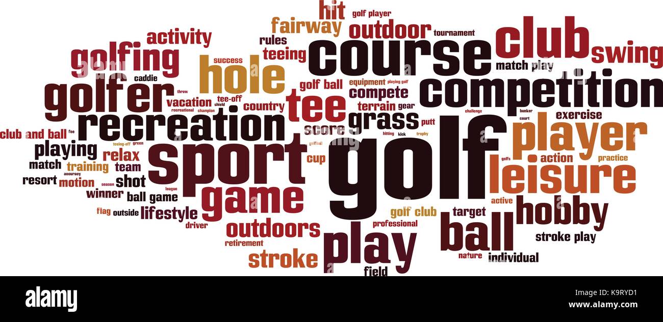 Golf club word hi-res stock photography and images - Alamy