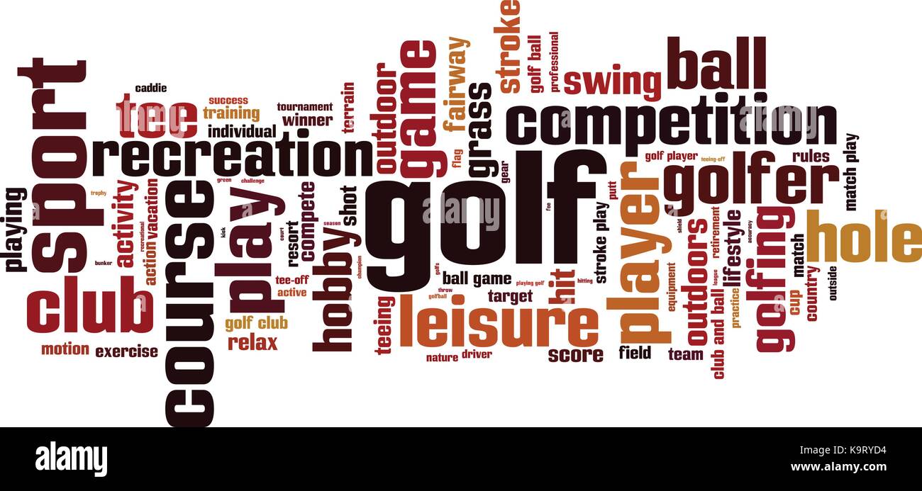 Golf club word Stock Vector Images - Alamy