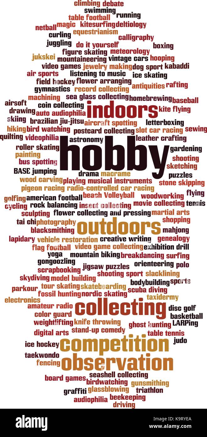 Hobby word cloud concept. Vector illustration Stock Vector Image & Art ...