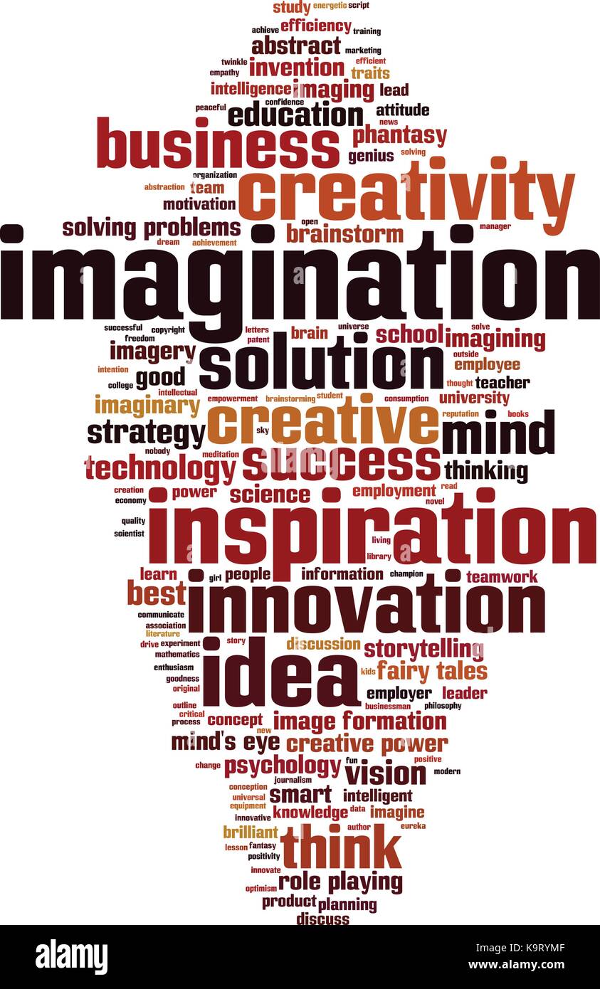 Imagination word cloud concept. Vector illustration Stock Vector Image ...