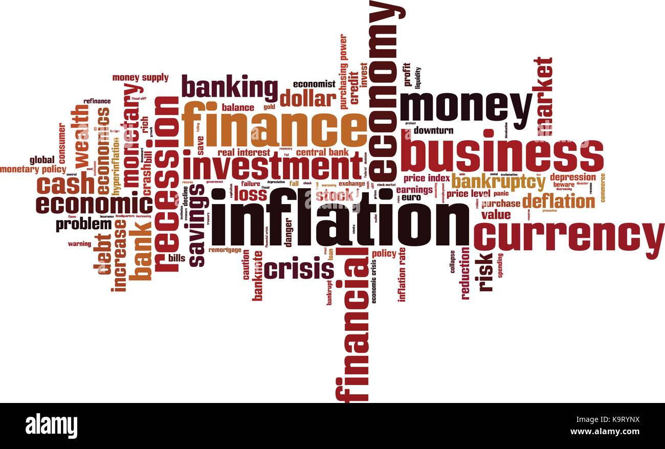 Inflation word cloud concept. Vector illustration Stock Vector Image ...