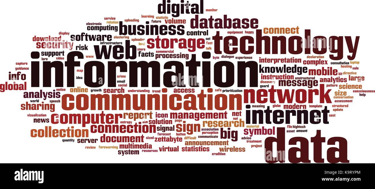 Information word cloud concept. Vector illustration Stock Vector Image ...