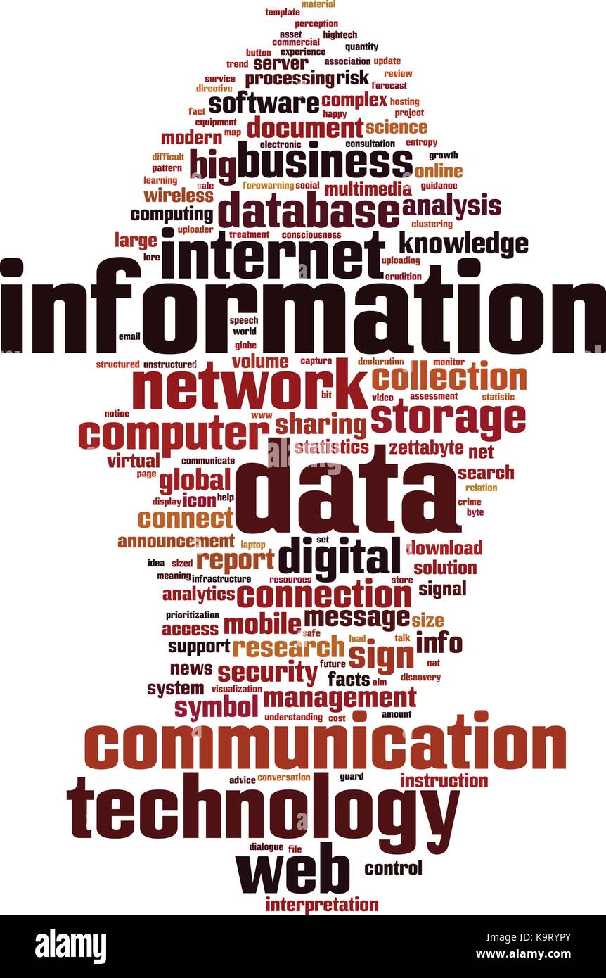 Information word cloud concept. Vector illustration Stock Vector Image ...