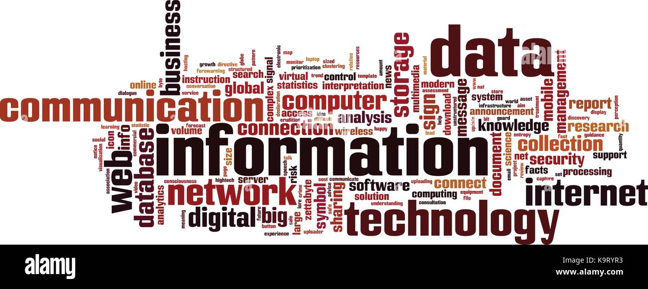 Information word cloud concept. Vector illustration Stock Vector Image ...