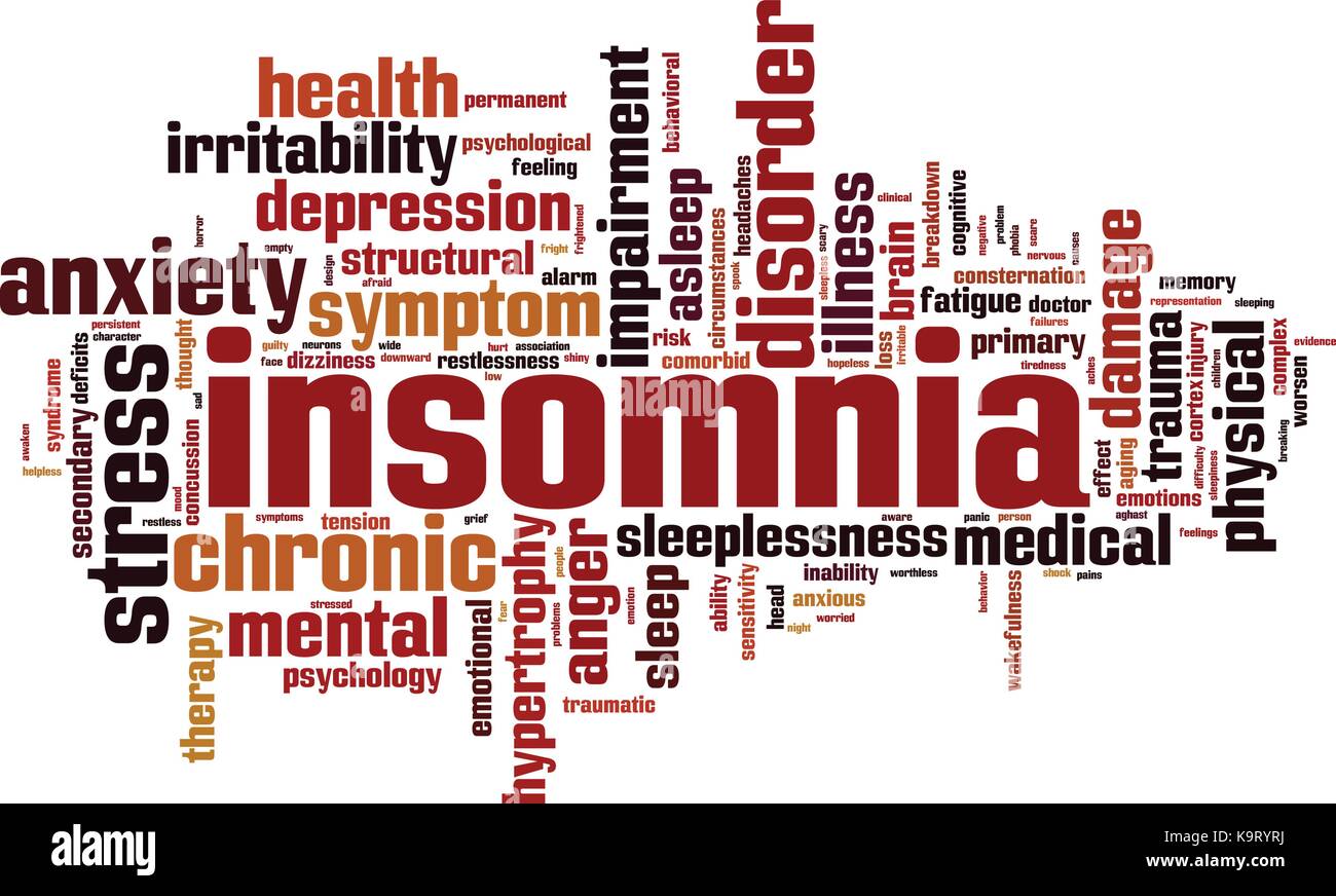 Vector illustration insomnia concept Stock Vector Images - Alamy