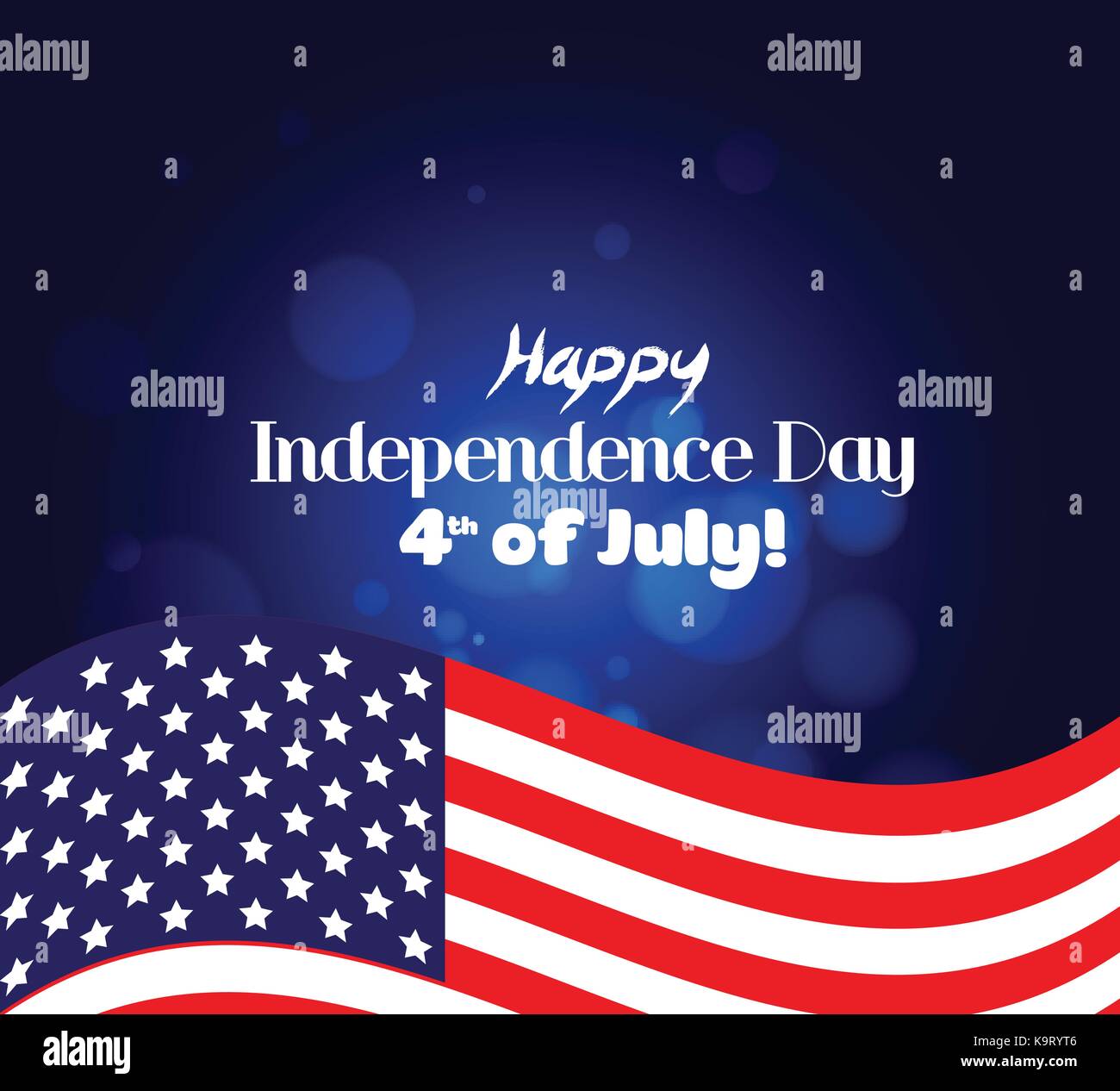 Independence day background and badge logo with US flag Stock Vector ...