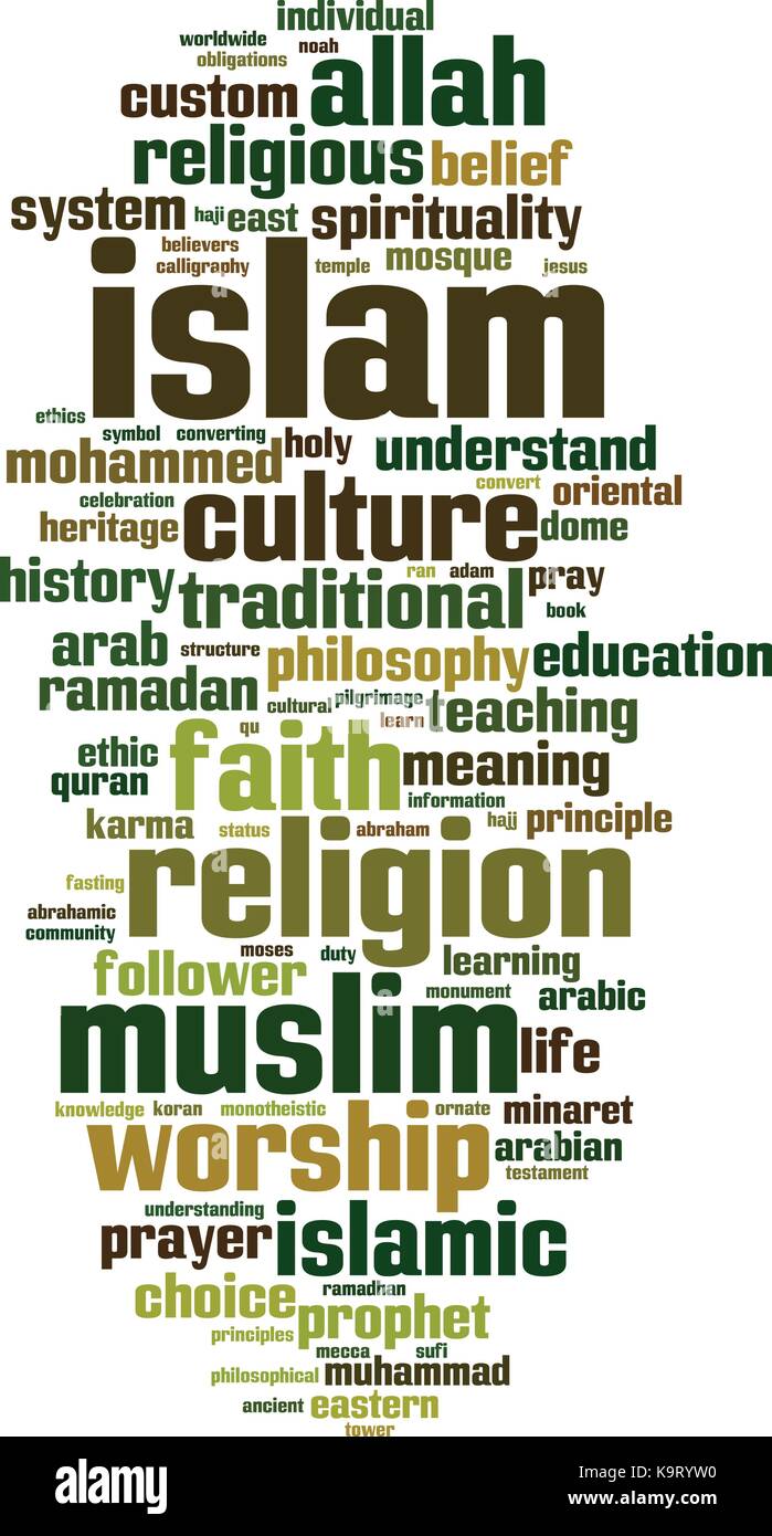 Islam word cloud concept. Vector illustration Stock Vector Image & Art ...