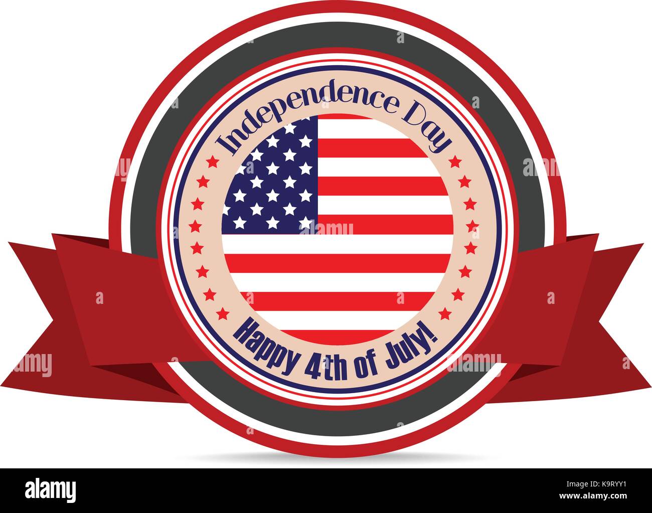 Independence day label Stock Vector Images - Alamy