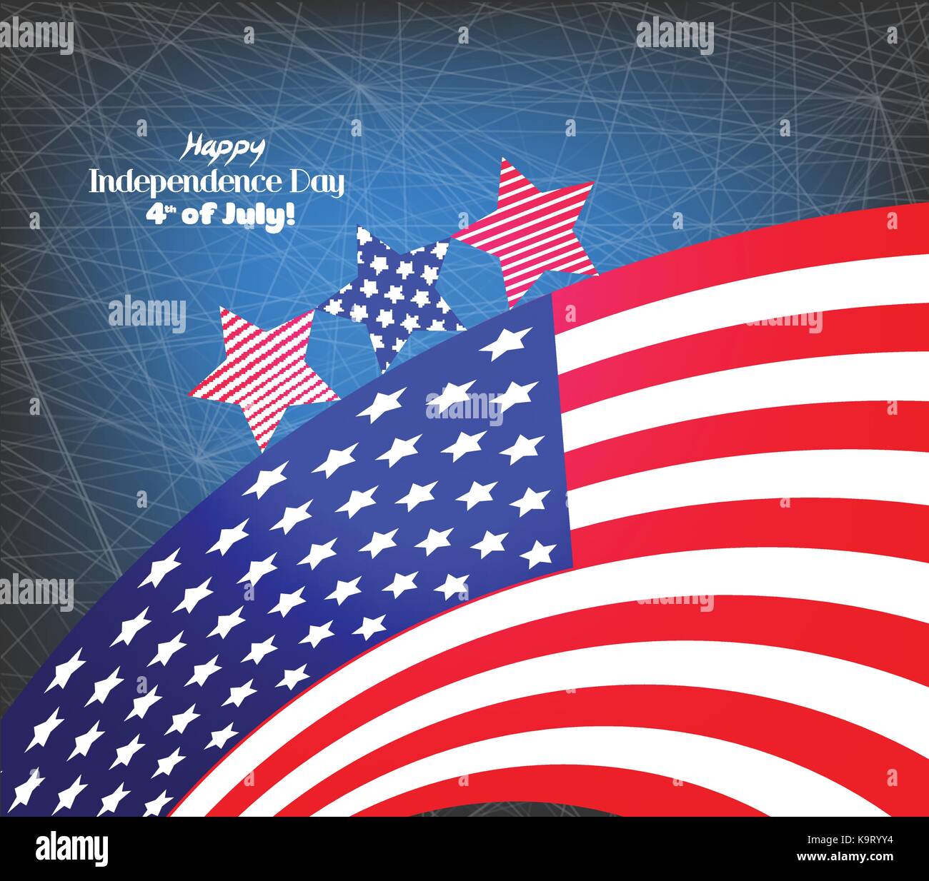 American Flag for Independence Day Stock Vector Image & Art - Alamy