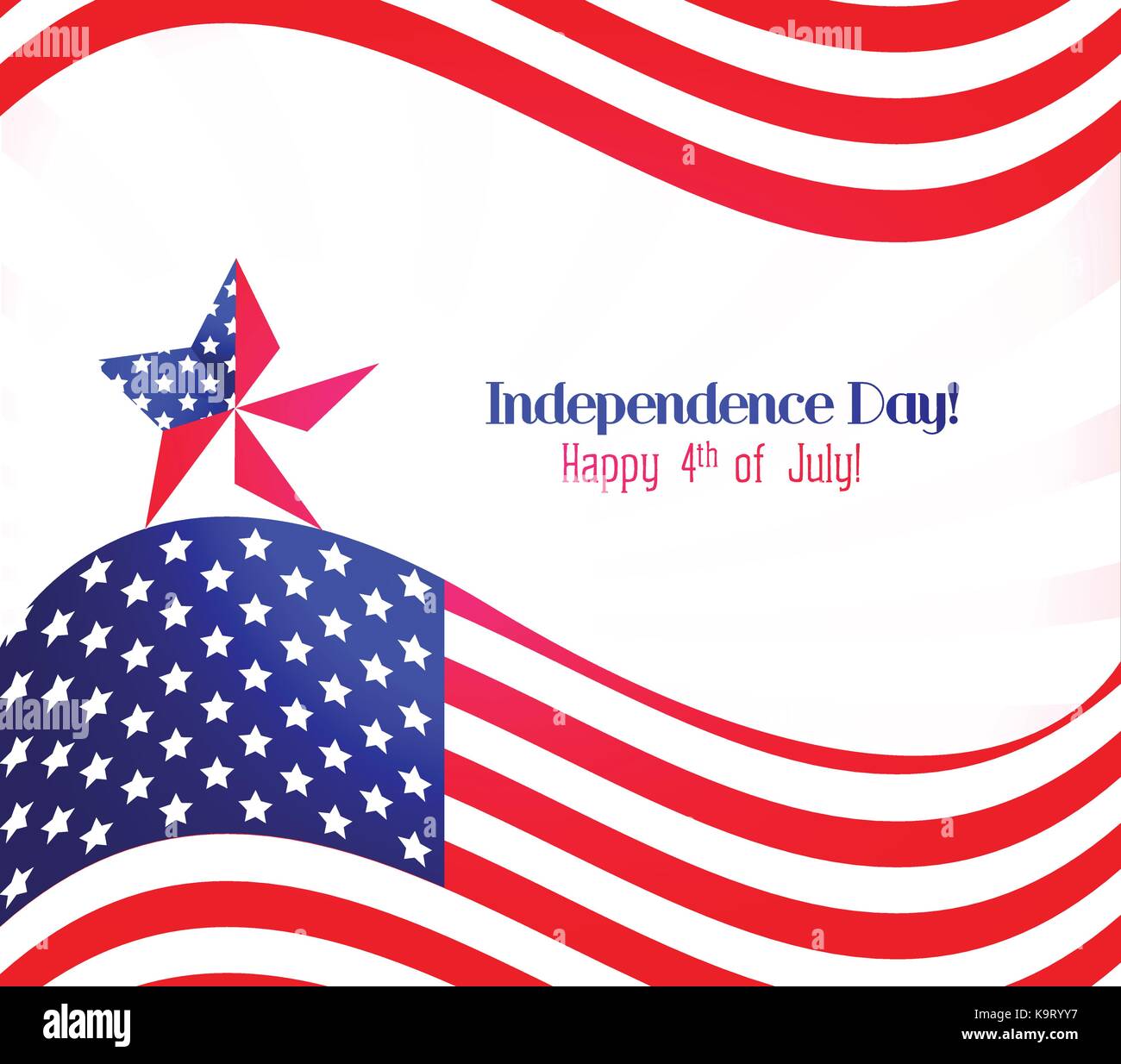 American Flag for Independence Day Stock Vector Image & Art - Alamy