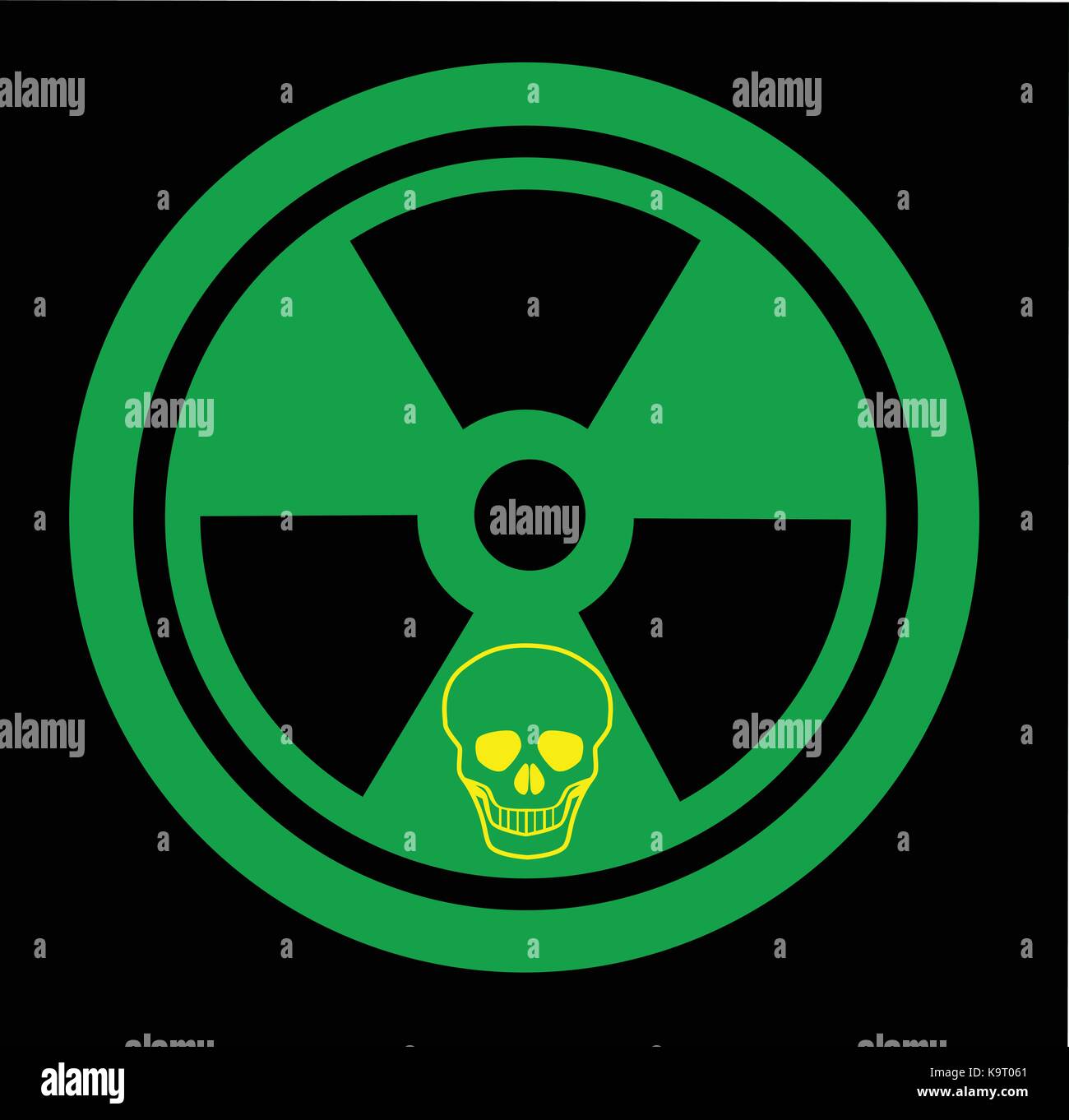 Danger Toxic Skull Yellow Sign Stock Photos & Danger Toxic Skull Yellow ...