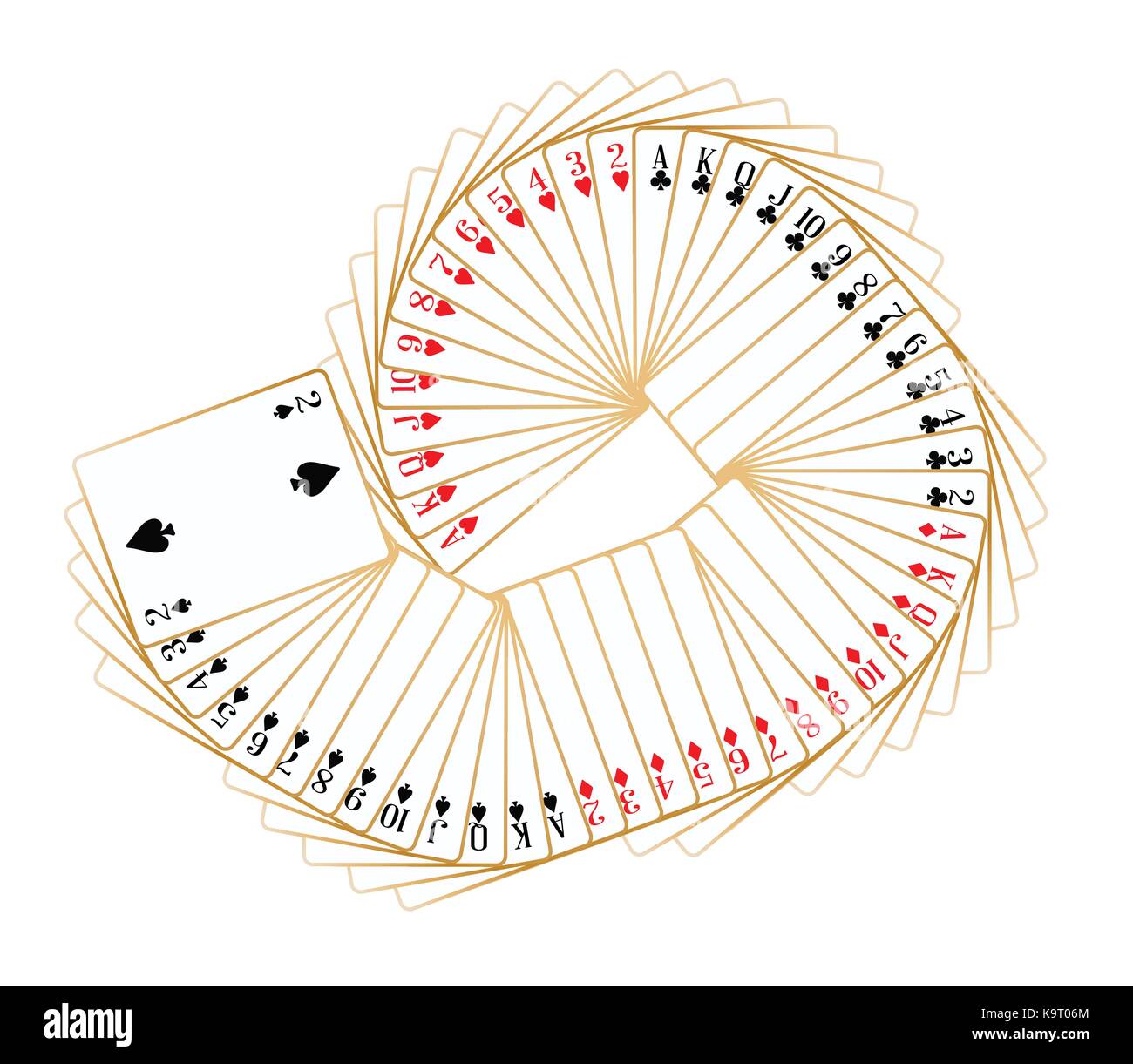Ten playing card isolated on Stock Vector Images - Alamy