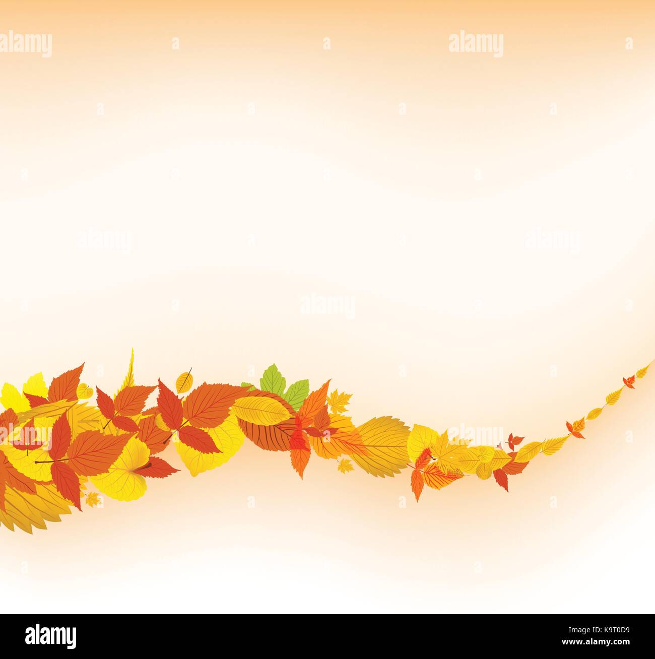 autumn falling leaves background Stock Vector Image & Art - Alamy