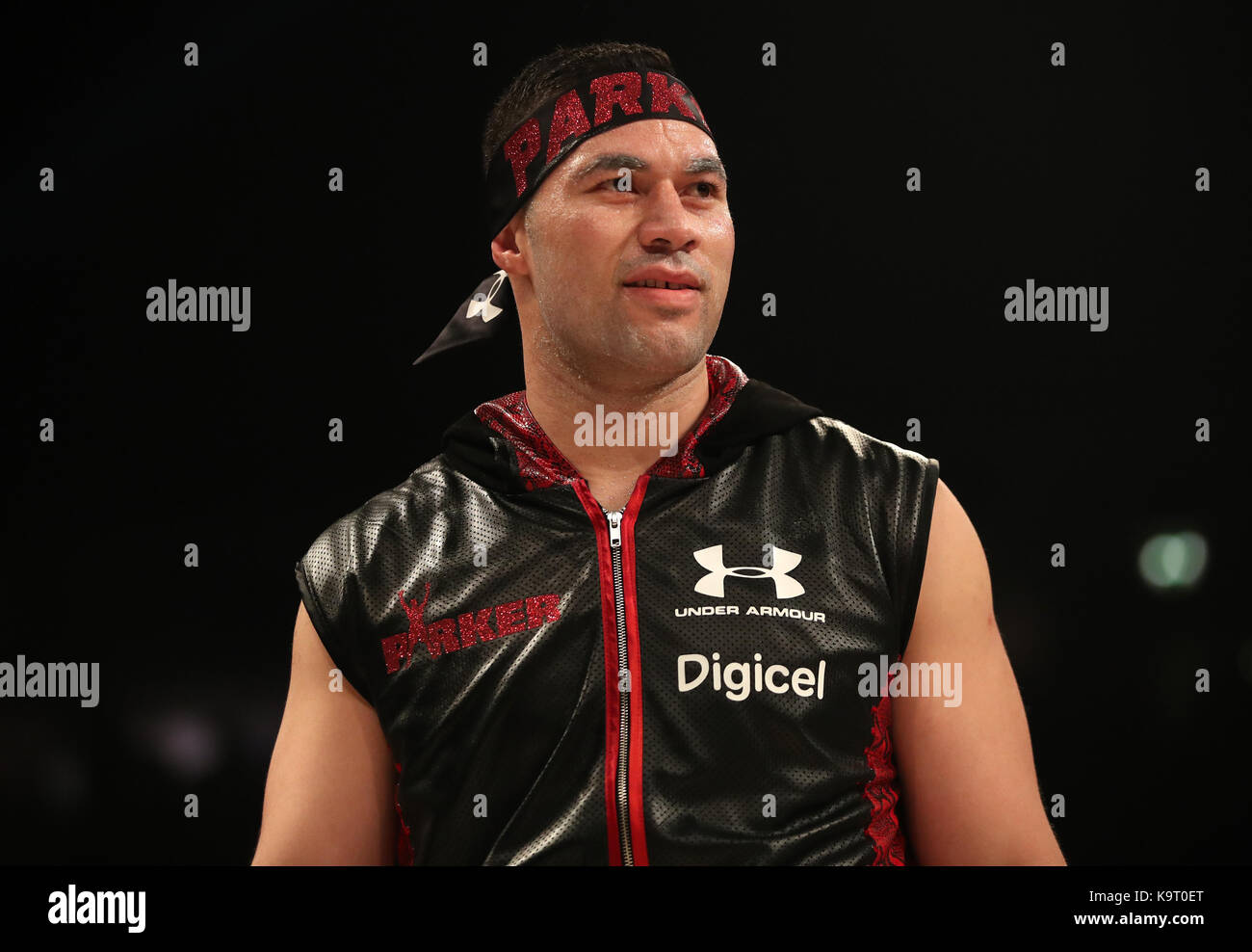 Joseph Parker during the WBO World Heavyweight Title bout at Manchester ...
