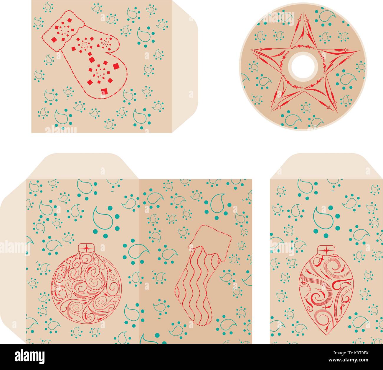 Christmas background notebook gift Stock Vector Images - Alamy