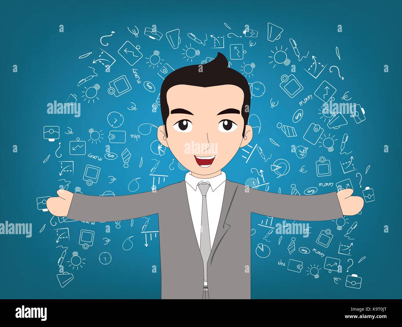 Successful caucasian Stock Vector Images - Alamy