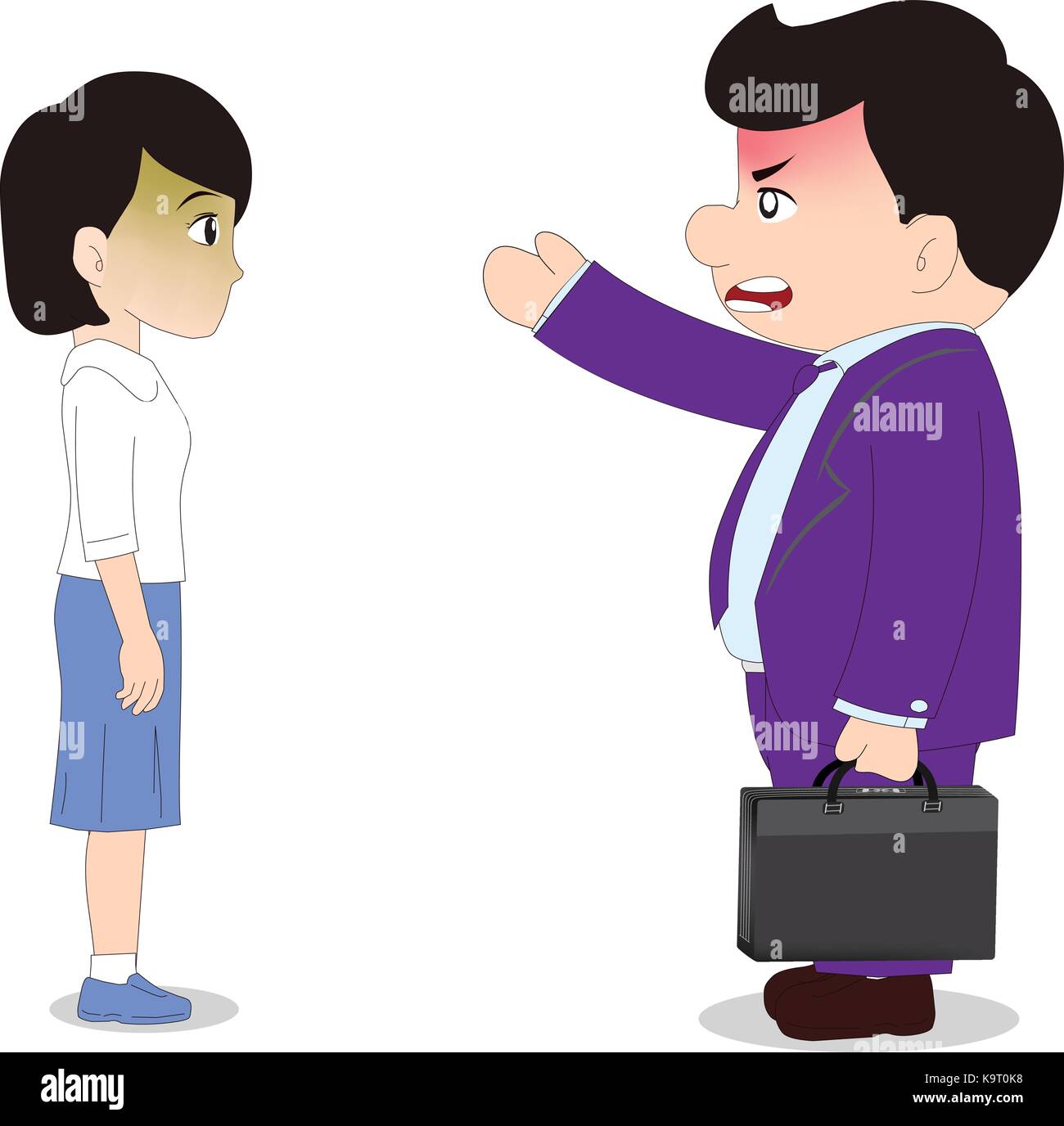 Sad boss Stock Vector Images - Alamy