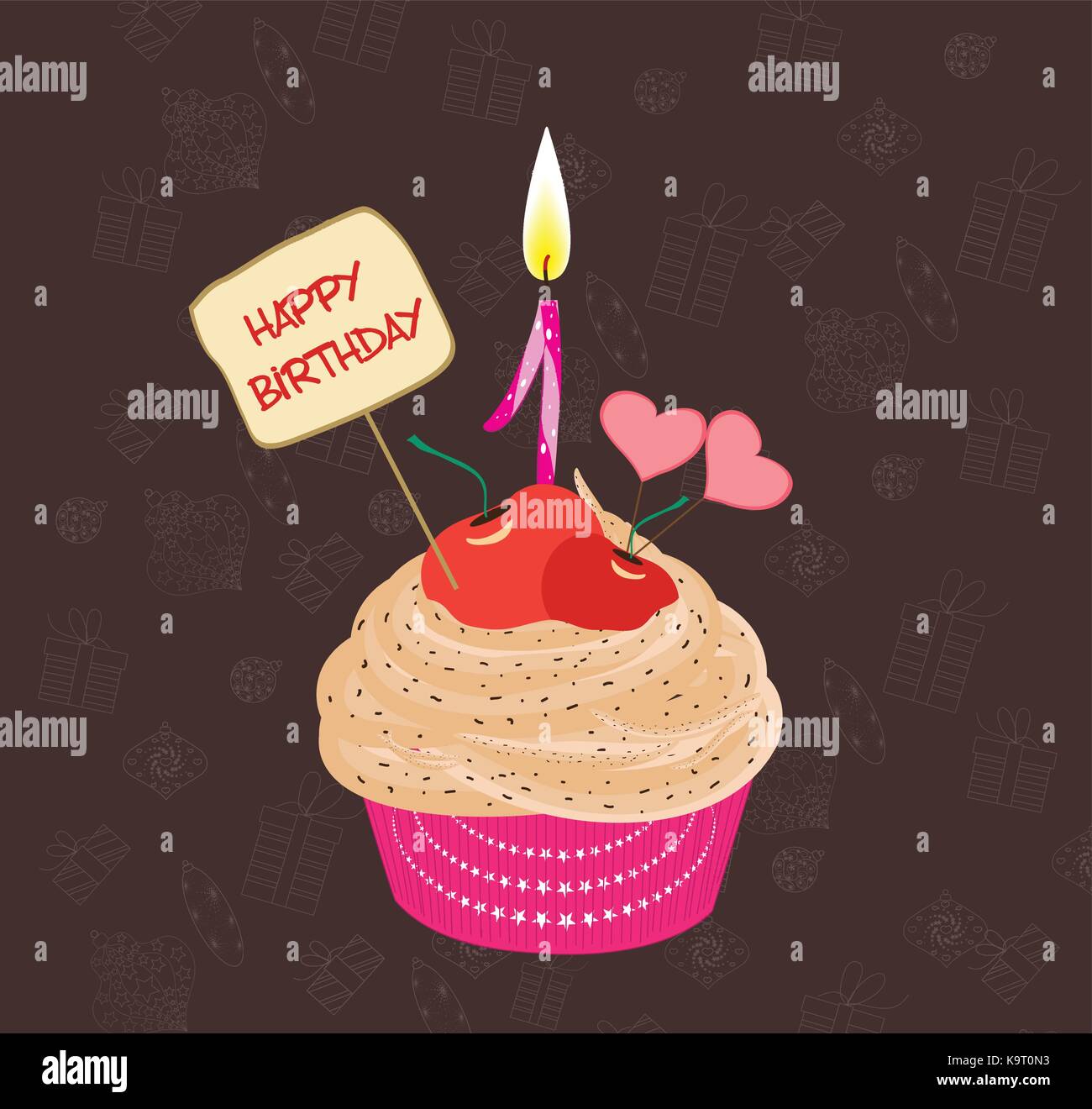 Number one cupcake Stock Vector Images - Alamy