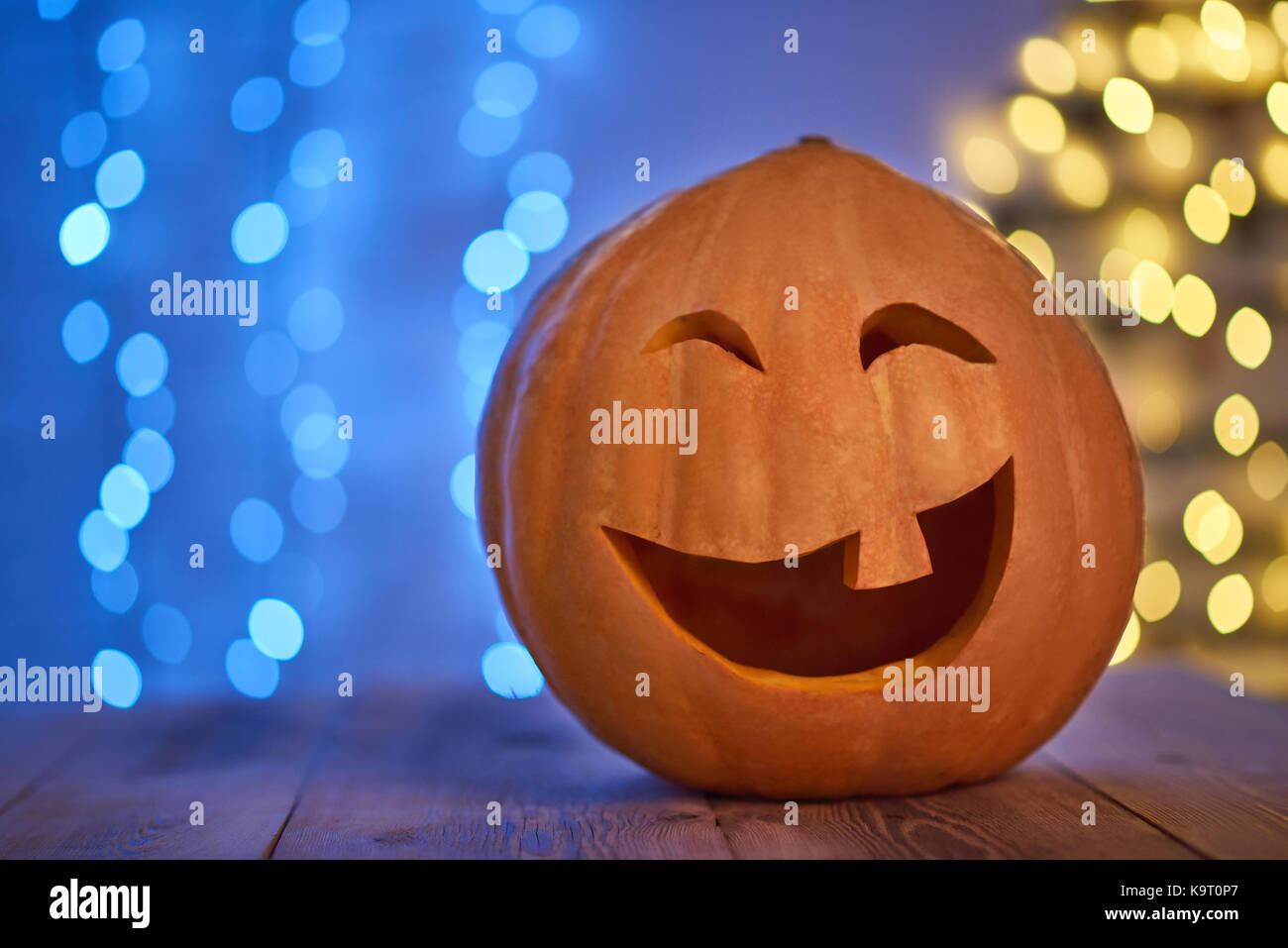 Shot of Halloween pumpkin jack head Stock Photo - Alamy