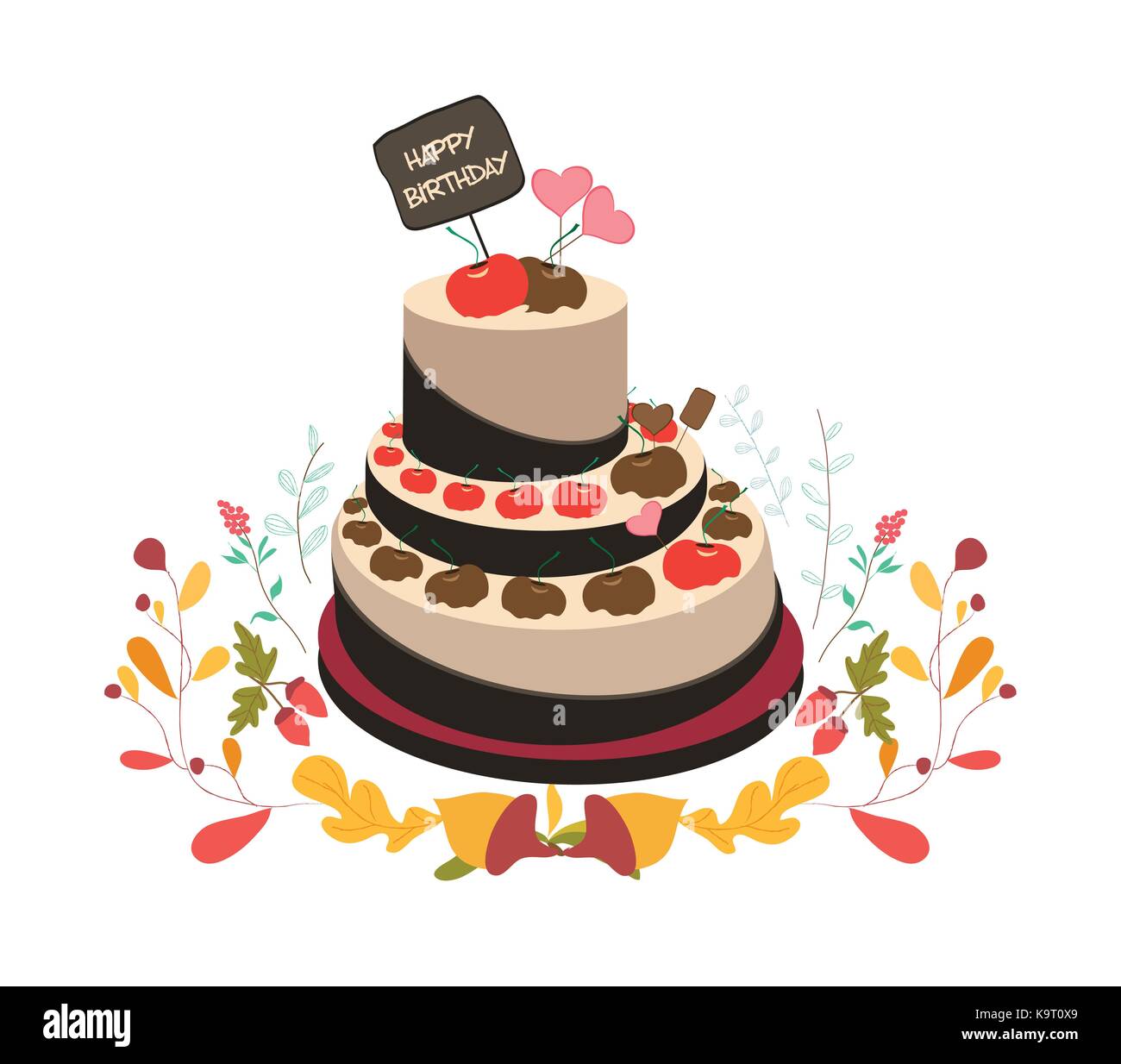 Retro florals Cut Out Stock Images & Pictures - Alamy