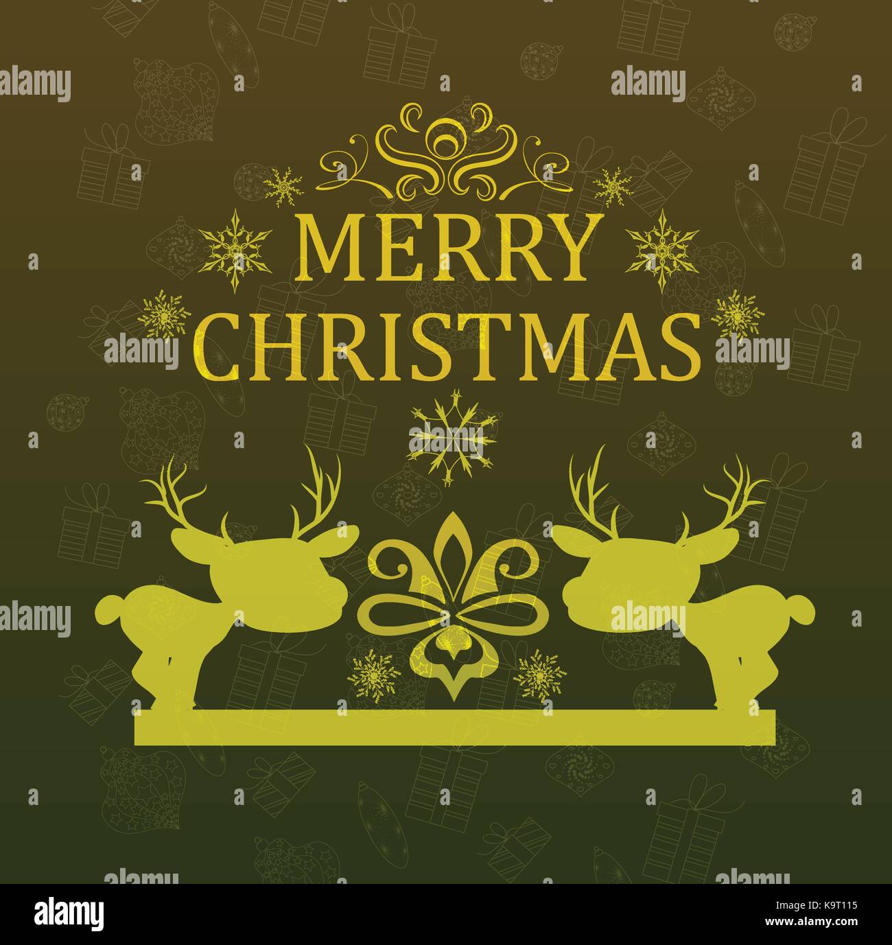Christmas deer letters on Stock Vector Images - Alamy