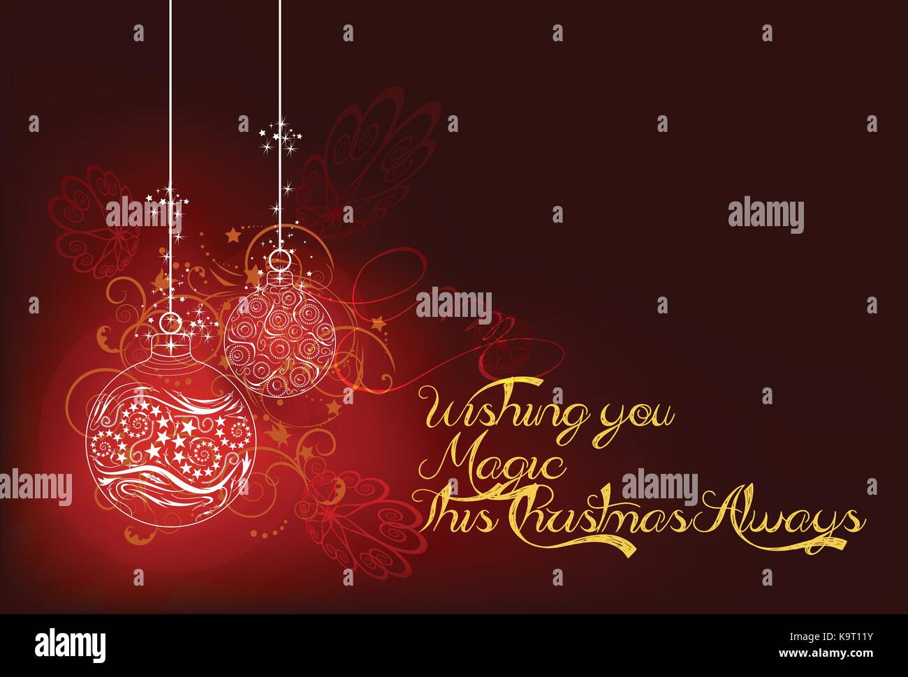 Christmas lights decoration bells Stock Vector Images - Alamy