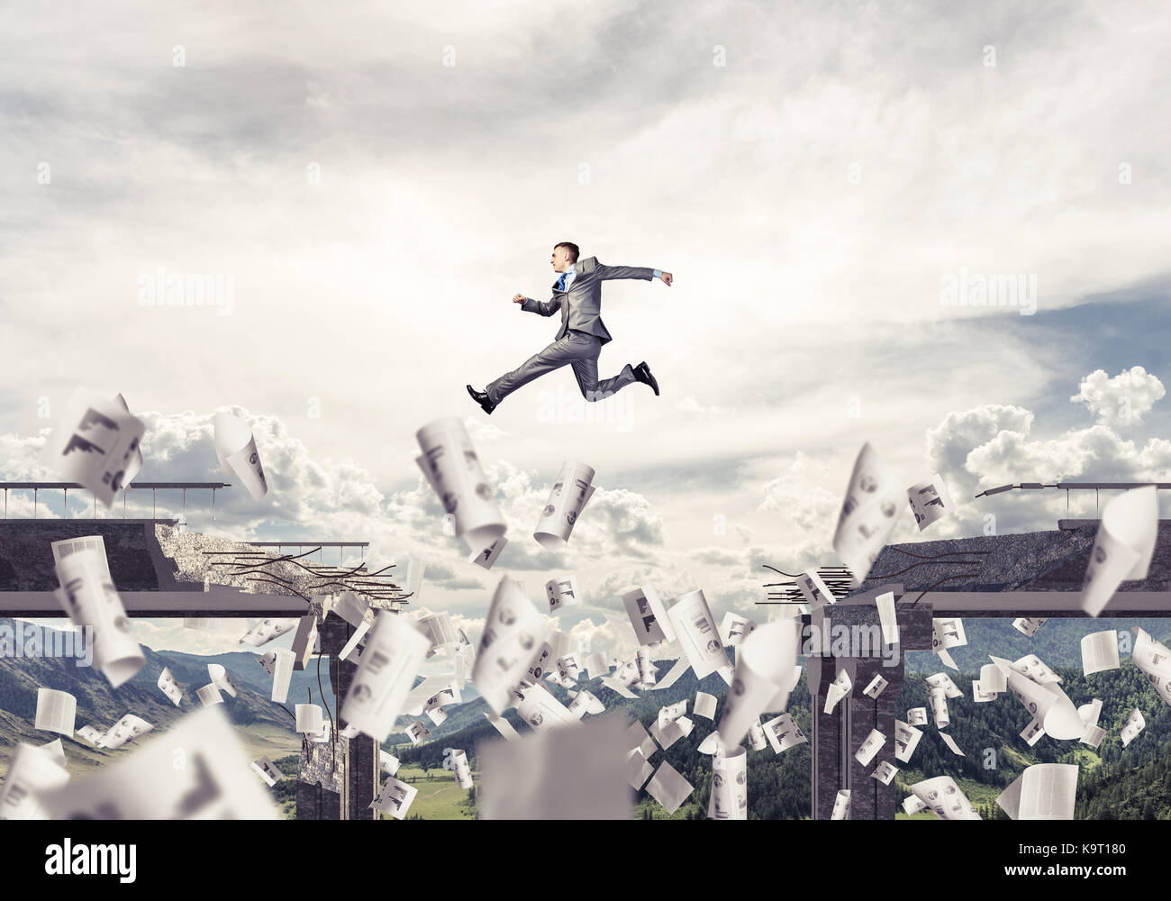 Problems and difficulties overcoming concept Stock Photo - Alamy