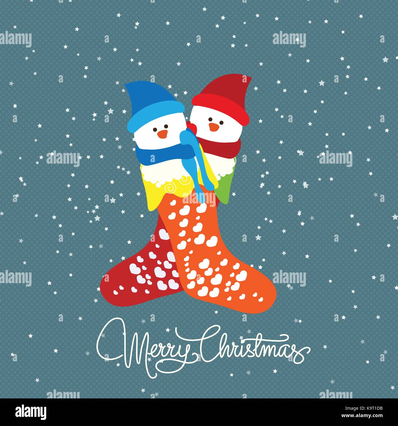 Christmas couple vector Stock Vector Images - Alamy
