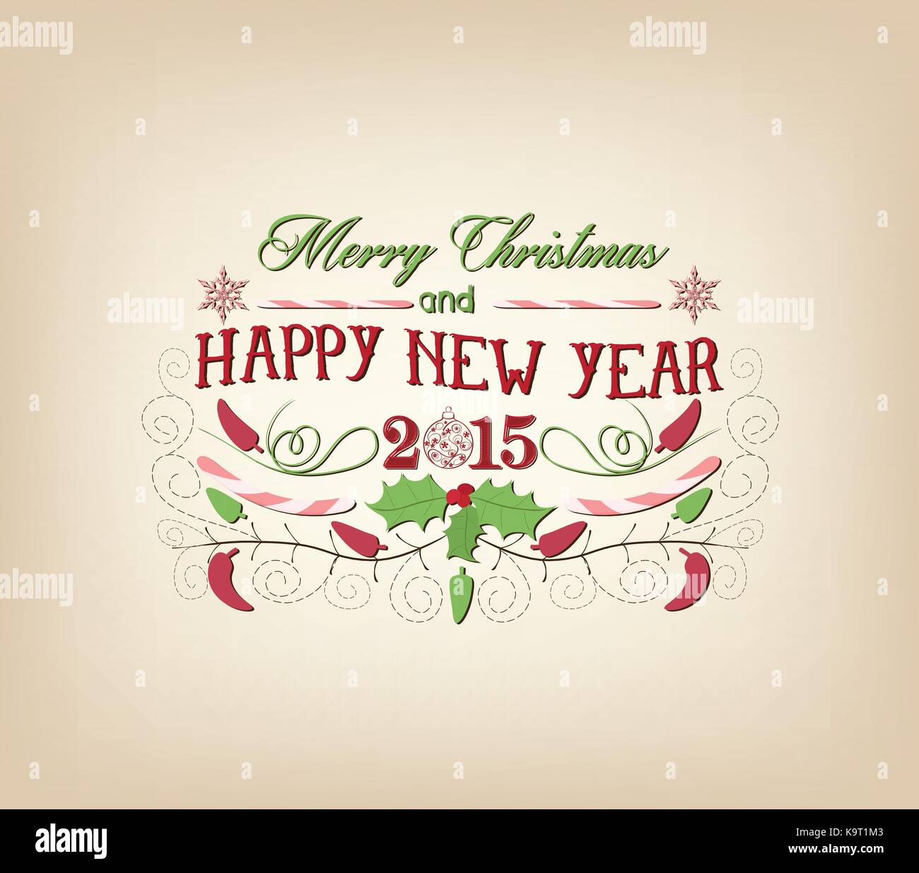 New year paper inscription Stock Vector Images - Alamy