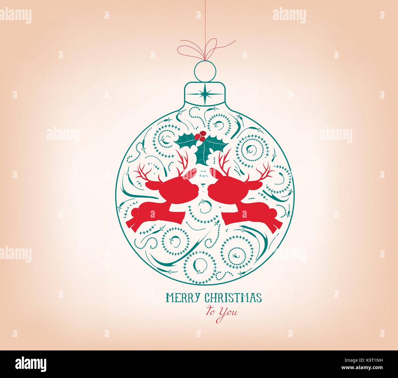 Merry christmas ornament Stock Vector Images - Alamy