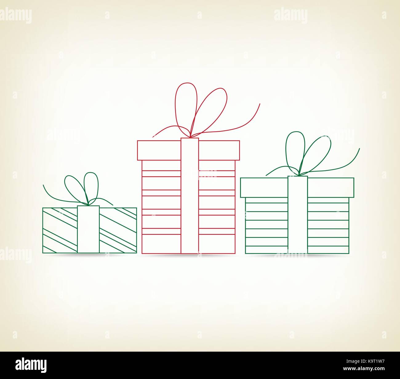 set of christmas gifts sketches for design Stock Vector Image & Art - Alamy