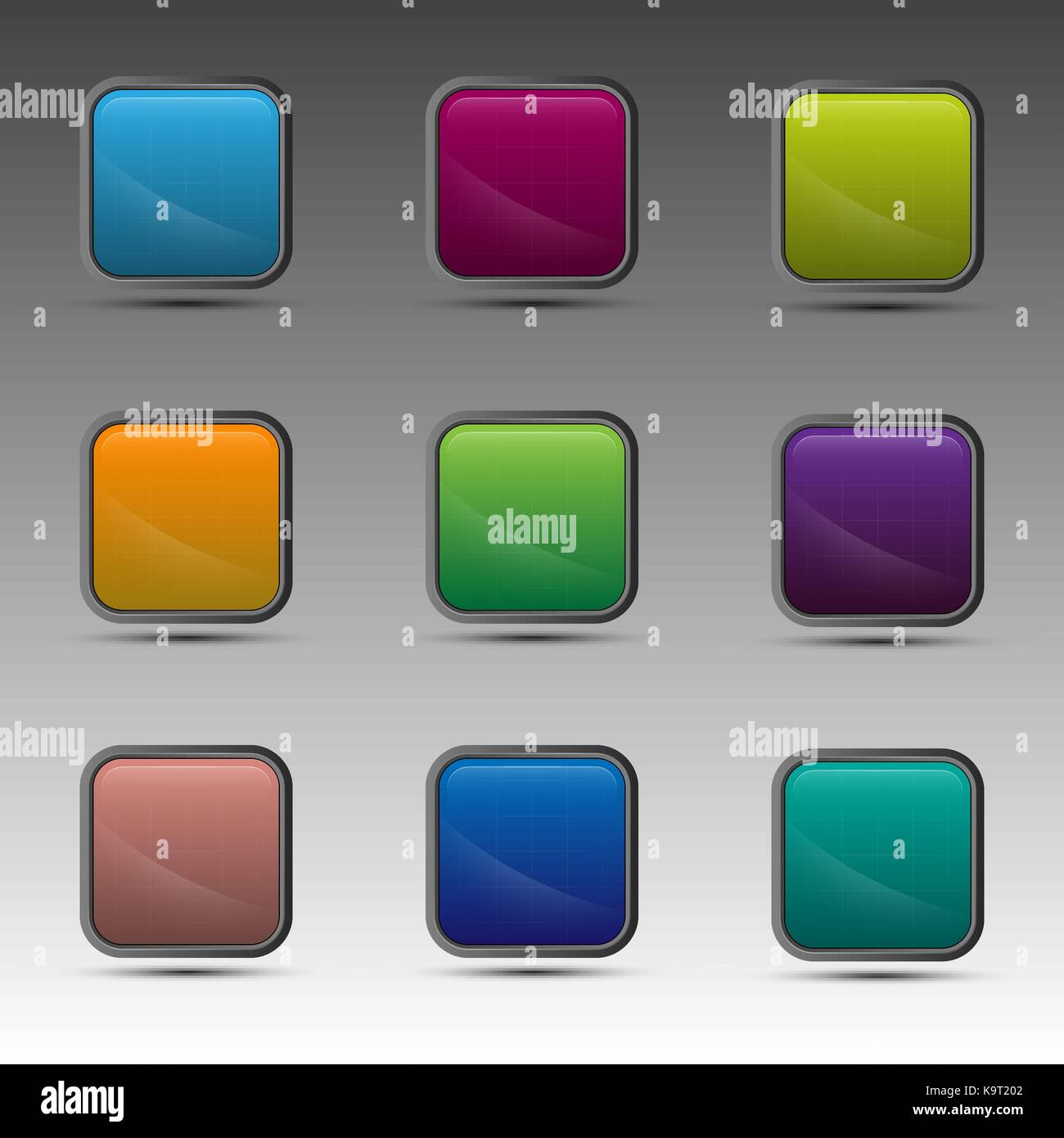 Vector illustration of palette with different colors Stock Vector Image ...