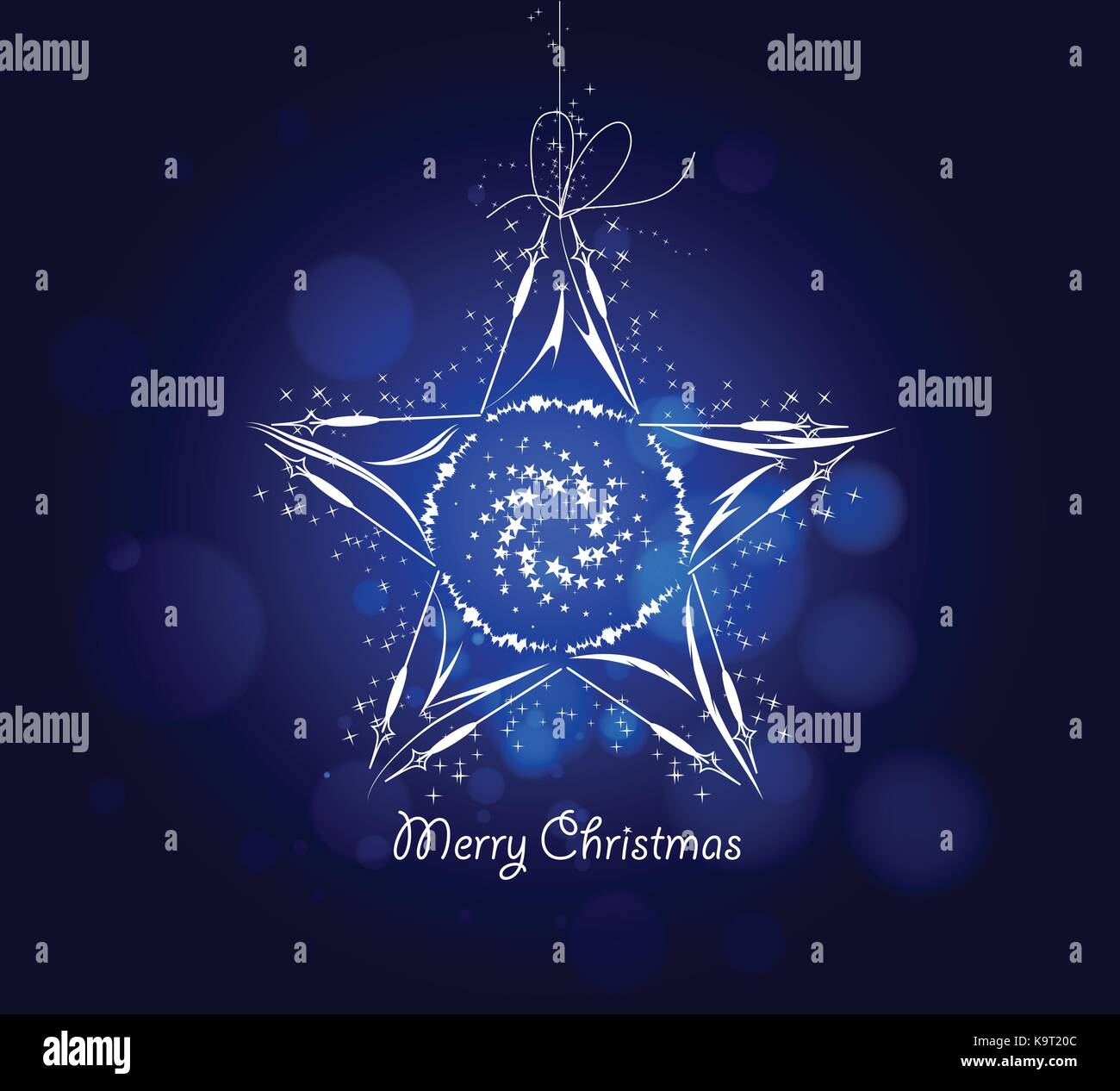 blue star christmas background Stock Vector Image & Art - Alamy