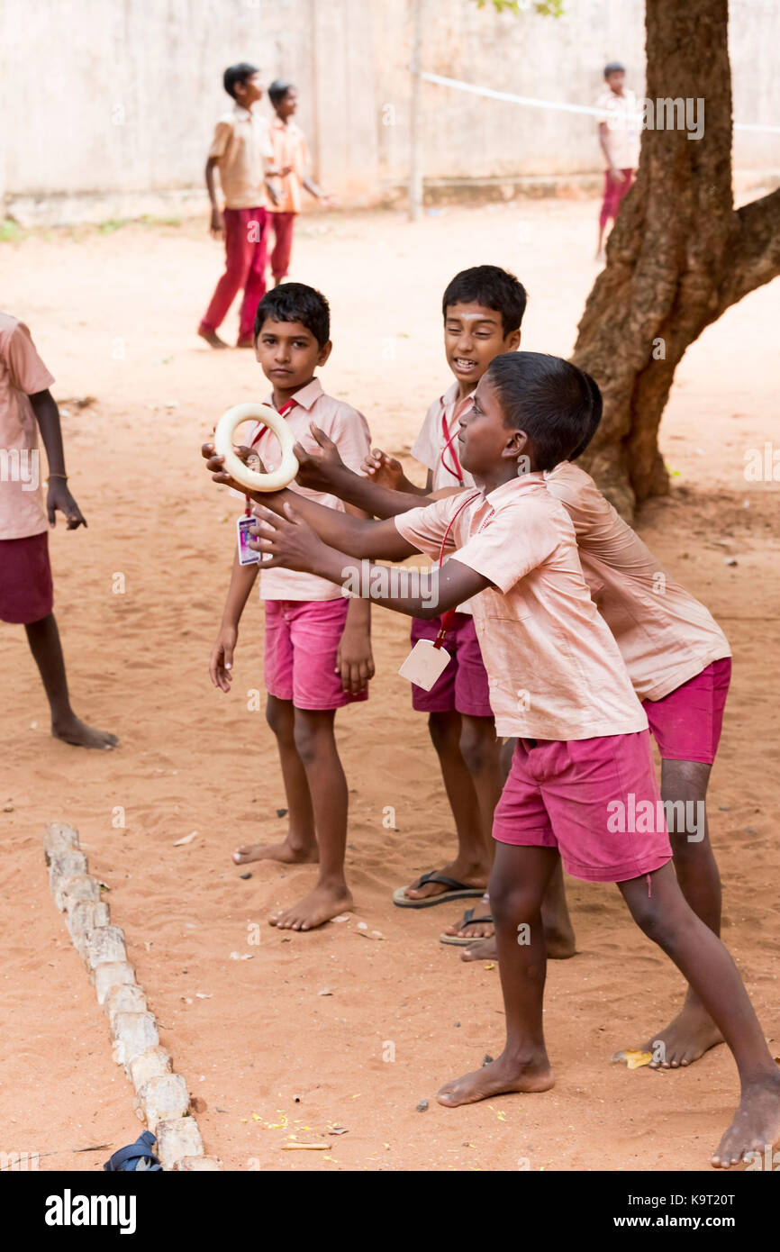Indian School Children Playing