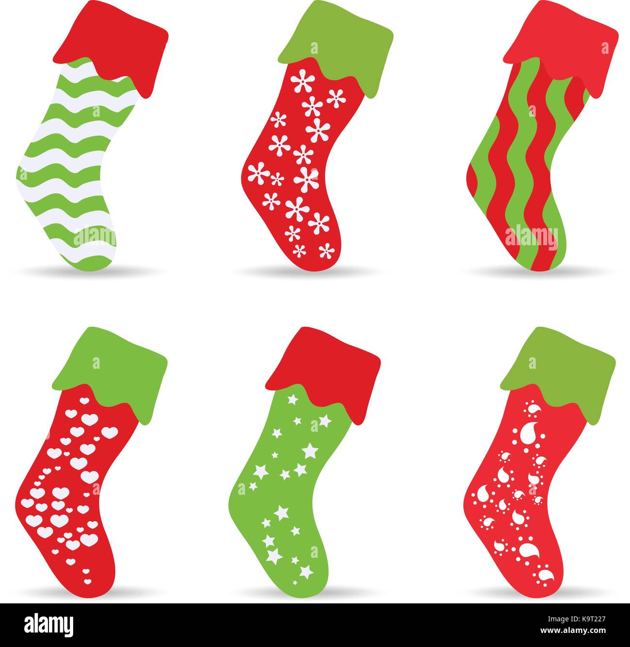 set of winter socks for design Stock Vector Image & Art - Alamy