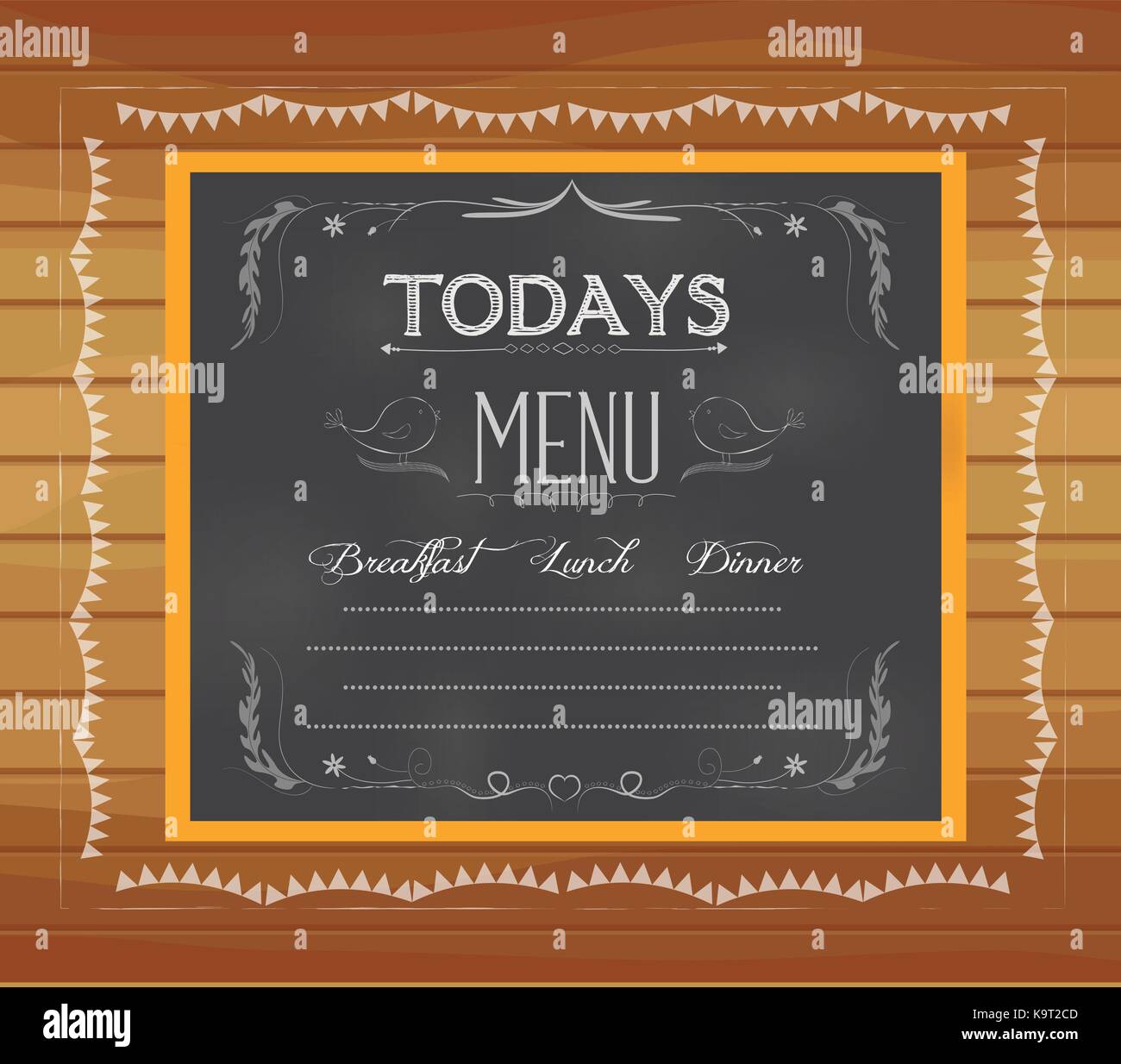 menu written on chalkboard Stock Vector Image & Art - Alamy