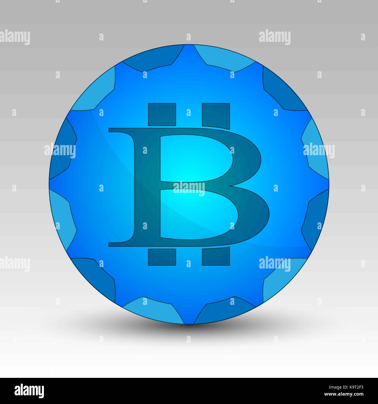 Bitcoin inside bubble Stock Vector Images - Alamy