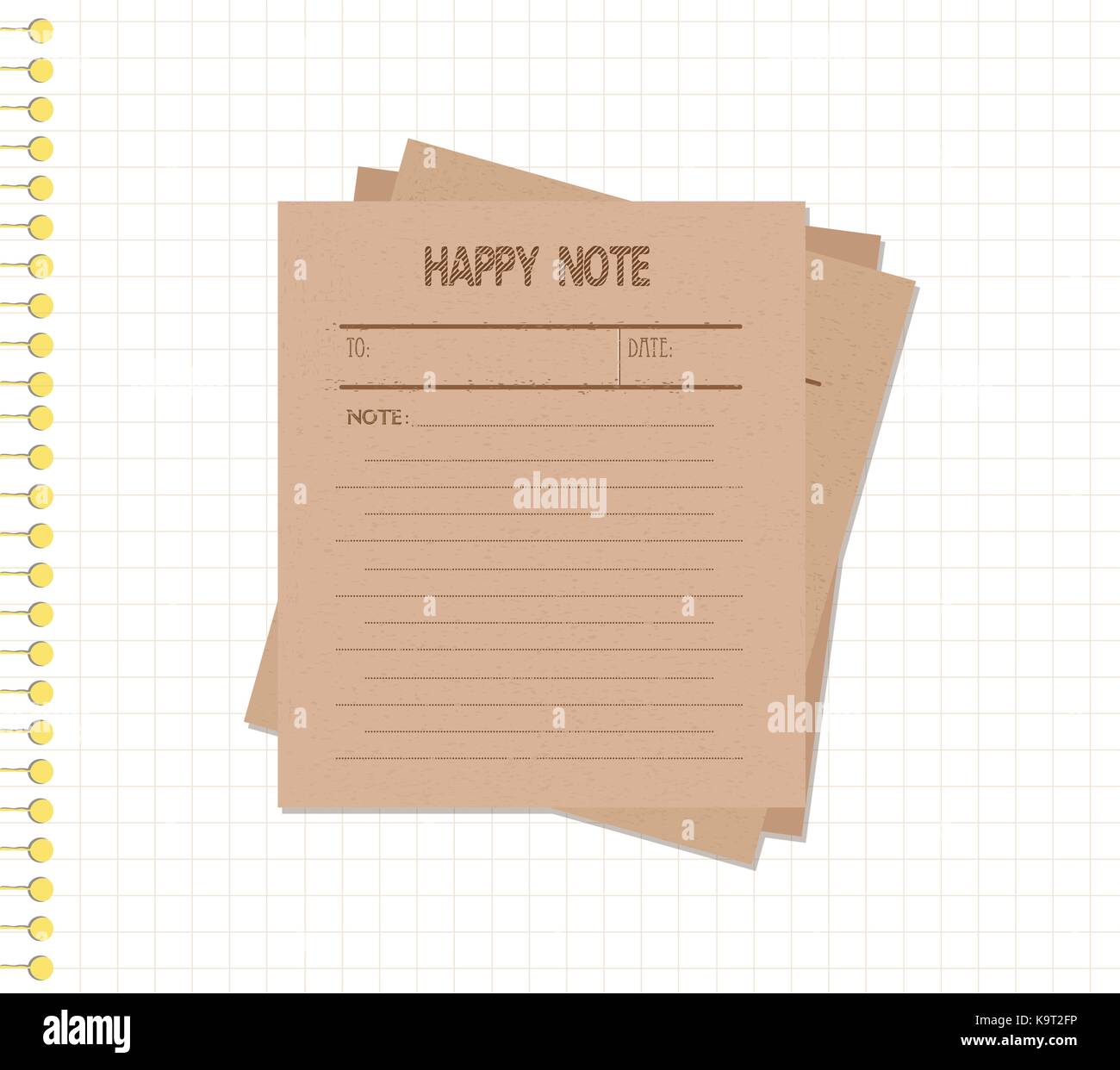 happy notes retro Stock Vector Image & Art - Alamy