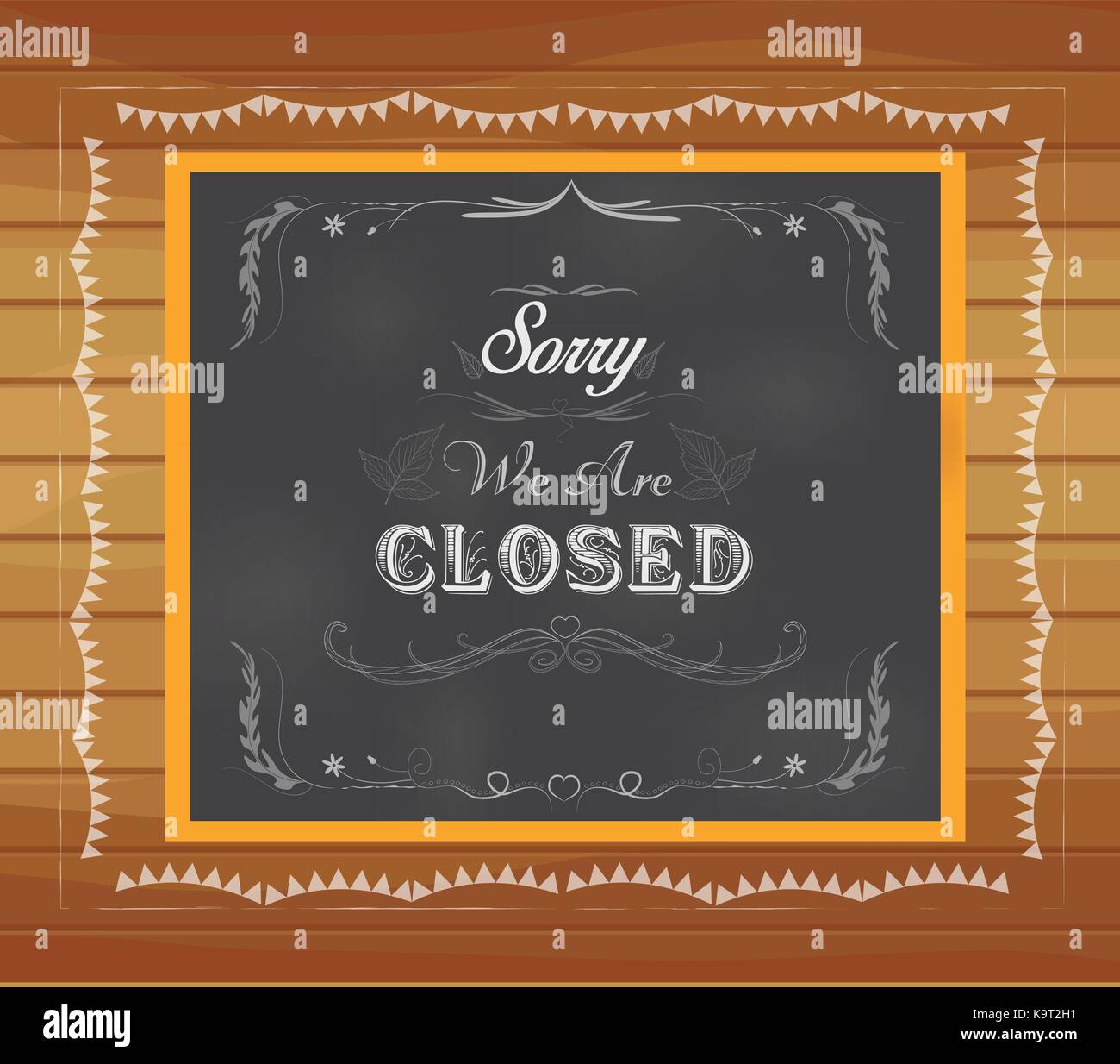 close written on chalkboard Stock Vector Image & Art - Alamy